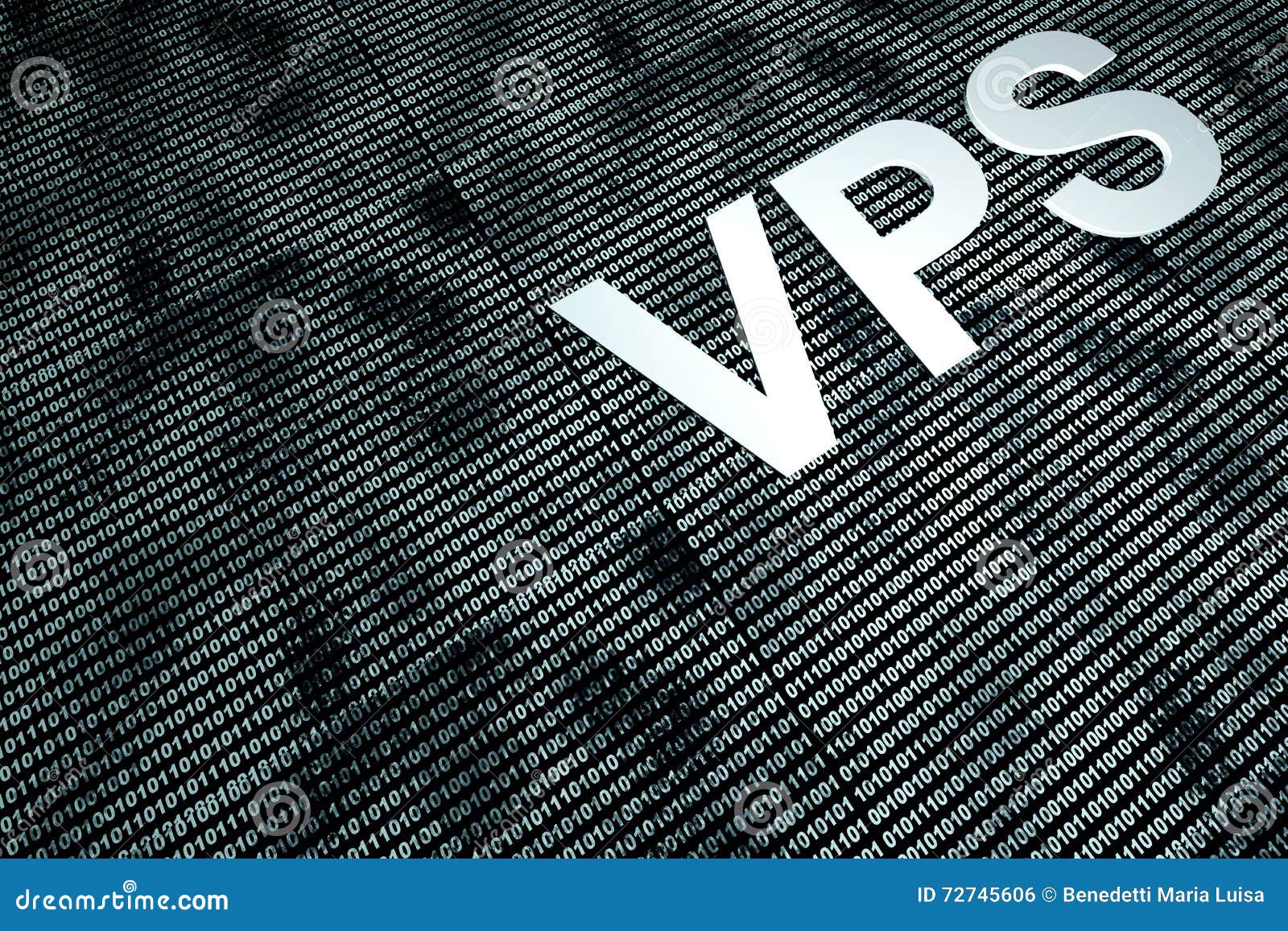 VPS and binary Code stock de ilustración. Ilustración de ...