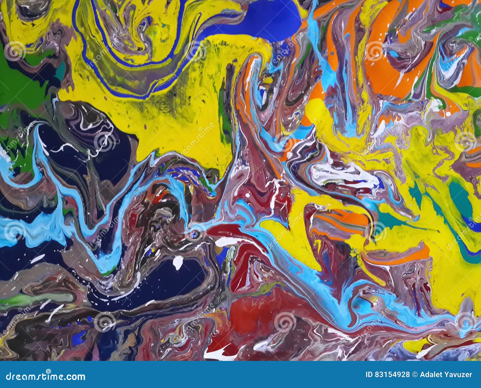 Abstract Colored Painting Design Ilustração Stock - Ilustração de ...