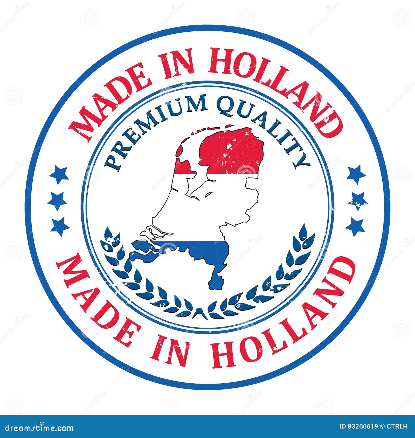 Made in Holland, Premium Quality - Printable Sticker Ilustração do ...