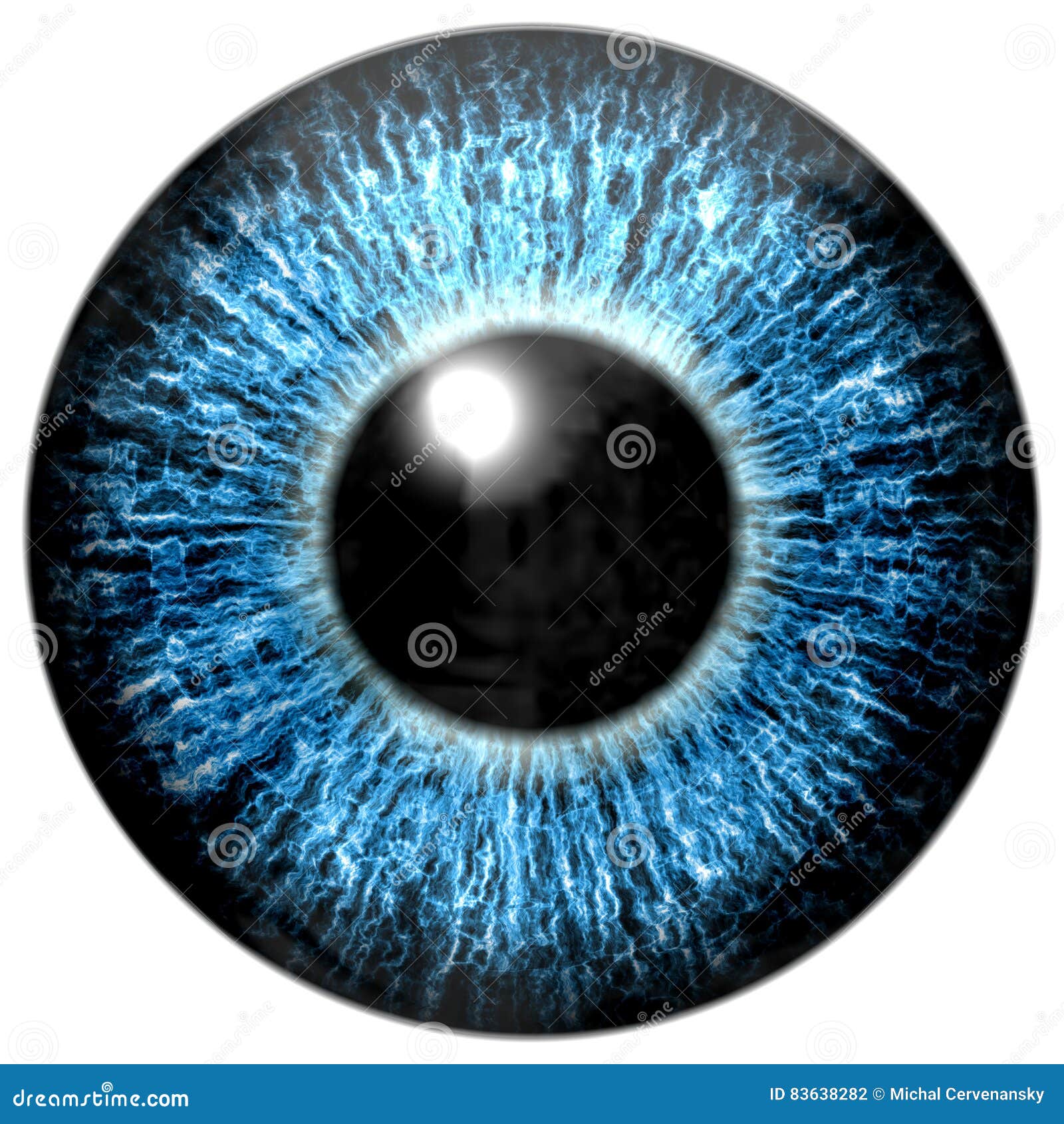 Sharp Attractive Deep Blue Eye Texture. Ilustração Stock - Ilustração ...