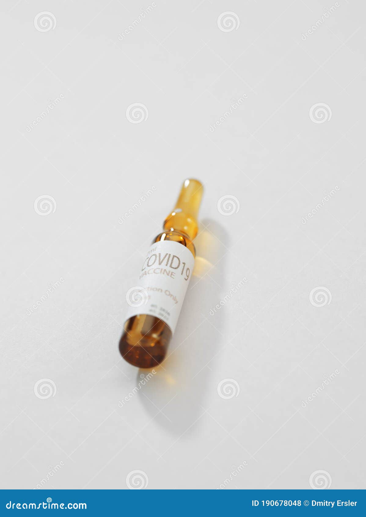 E Ampule with Medicine on White Back Stock Photo - Image of healthy ...