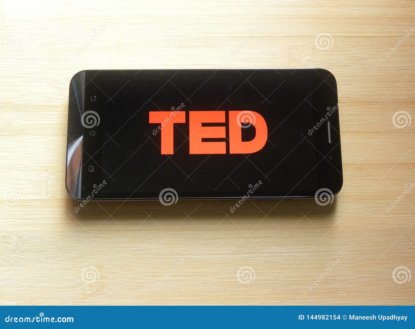 TED on mobile phone imagen de archivo editorial. Imagen de color ...
