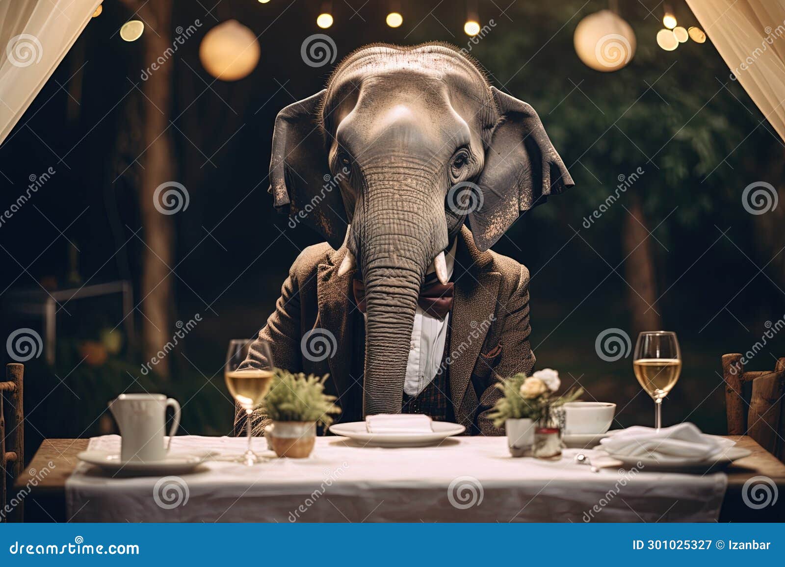 Eating An Elephant Stock Image | CartoonDealer.com #7392997