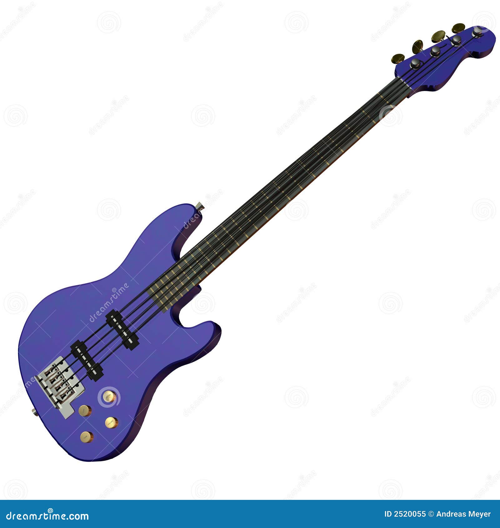 E-Bass stock illustration. Illustration of heavy, audio - 2520055
