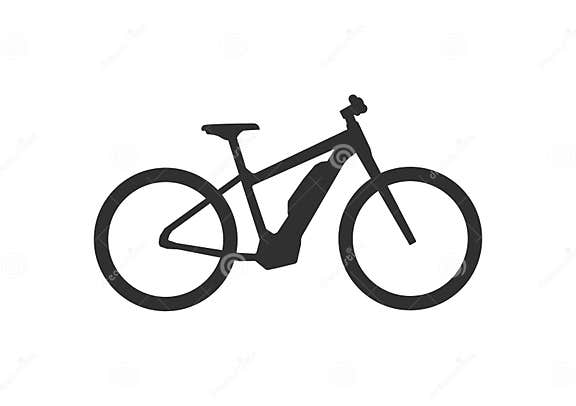 E Bike vector icon symbol stock illustration. Illustration of ebike ...