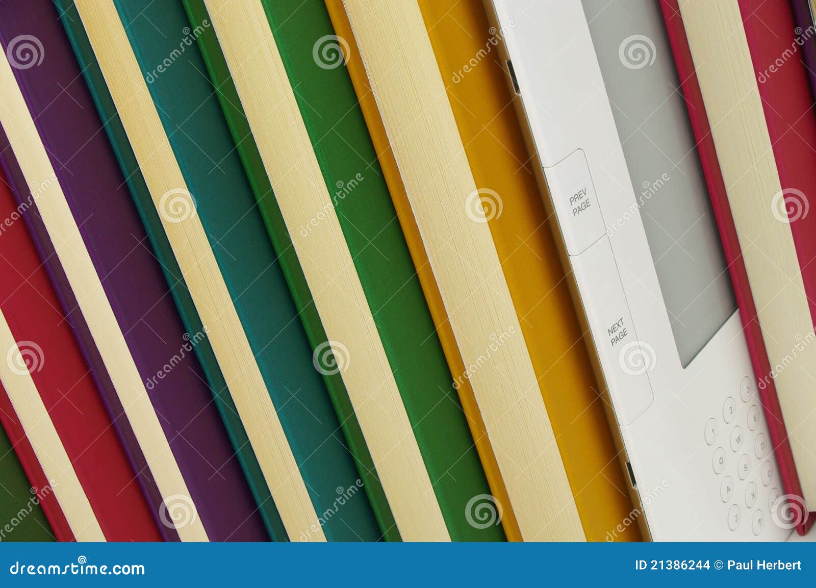 E Book and Coloured Reading Books Stock Photo - Image of color, colour ...
