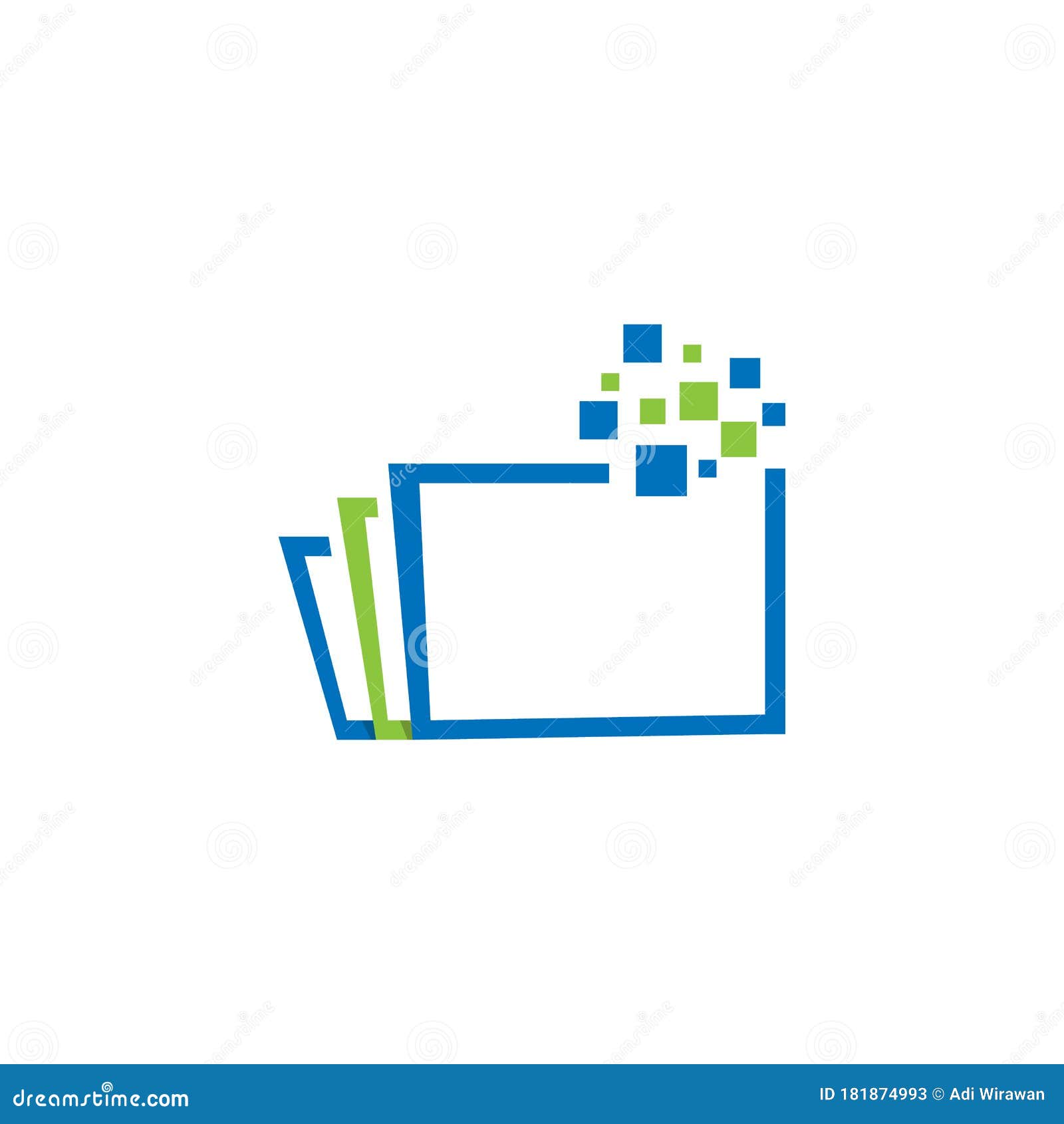 E-book Digital Logo Design Technology Concept Stock Vector ...