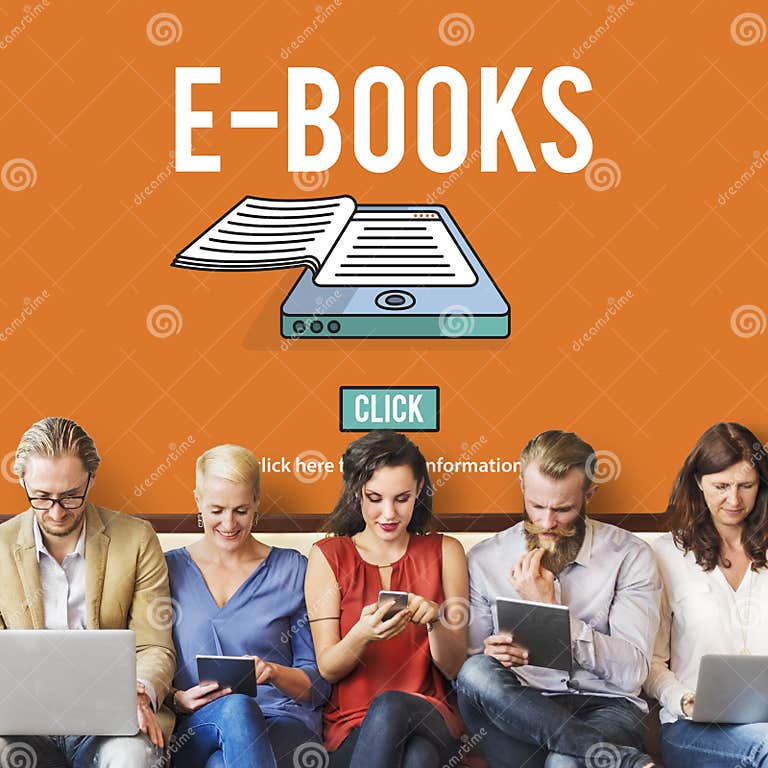 E-book E-Learning Electronic Internet Mobility Concept Stock Image - Image of blogging, online ...