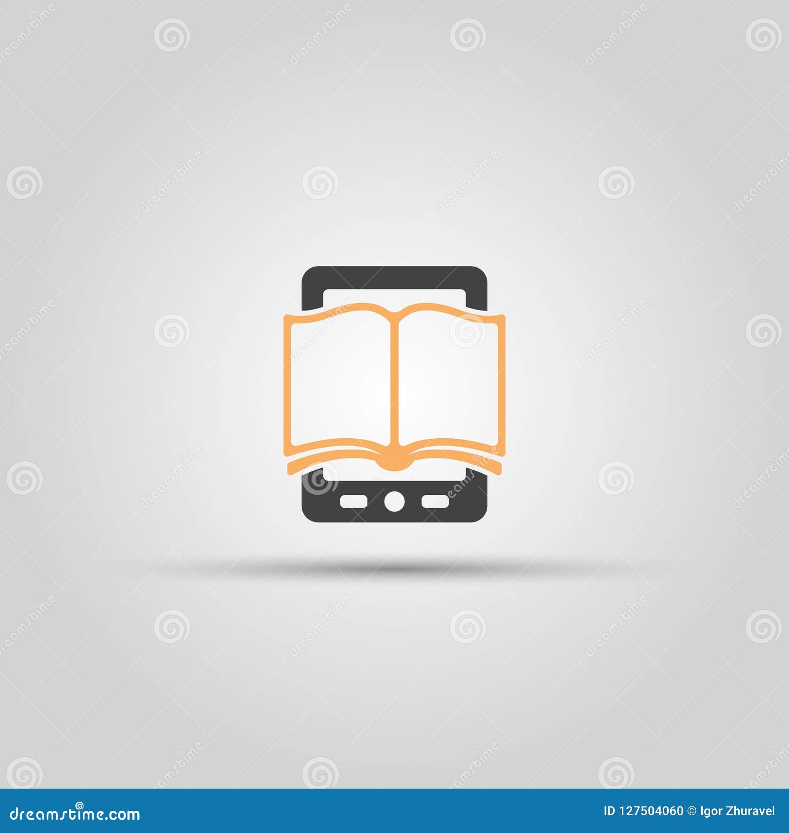 E Book Isolated Vector Icon Stock Vector - Illustration of mobile ...