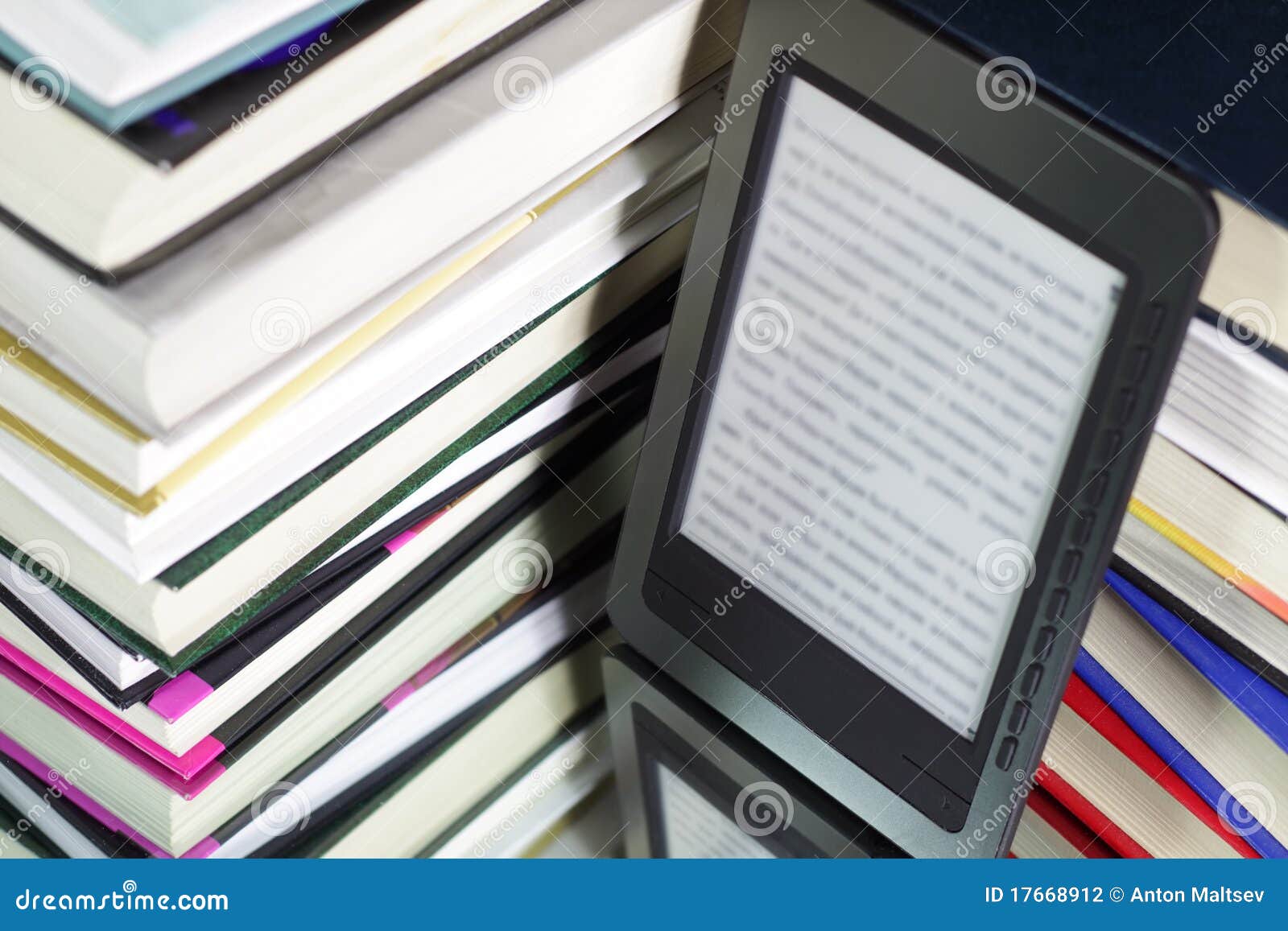 E-book reader stock photo. Image of mirror, leisure, electrical - 17668912