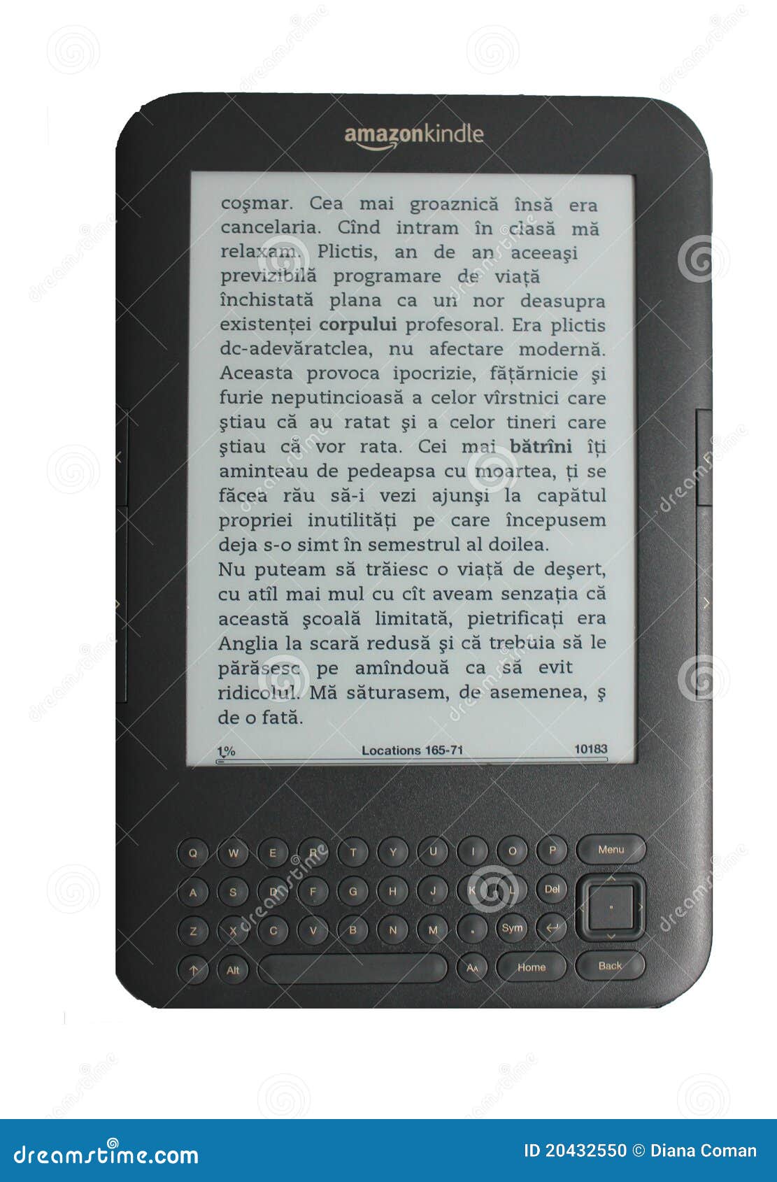 E-Book Reader Amazon Kindle 3 Editorial Image - Image of white, paper ...