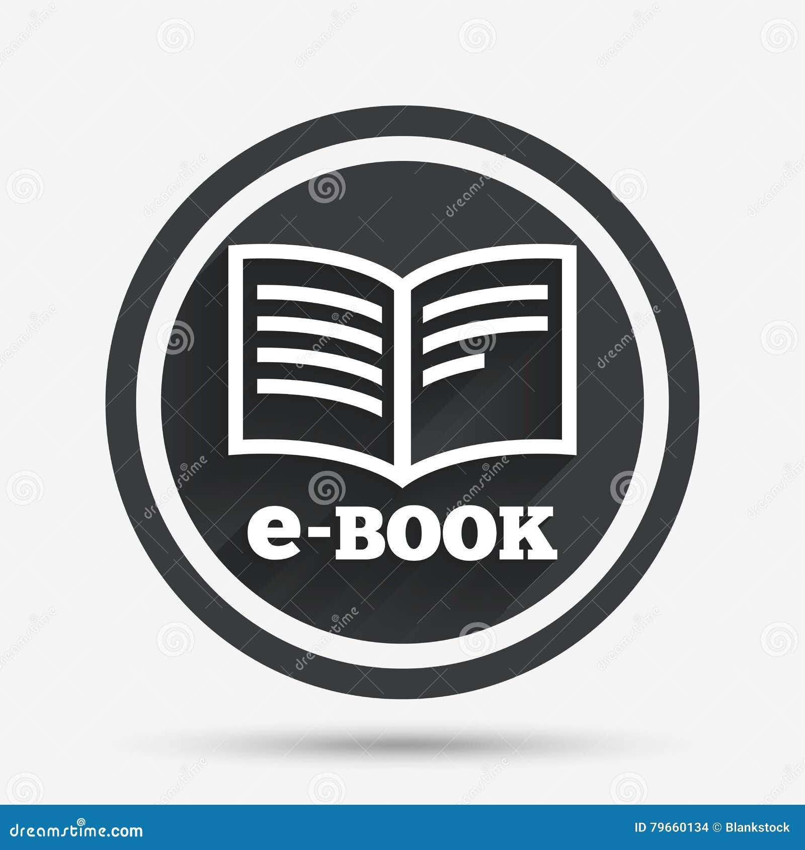 E-Book Sign Icon. Electronic Book Symbol Stock Vector - Illustration of ...