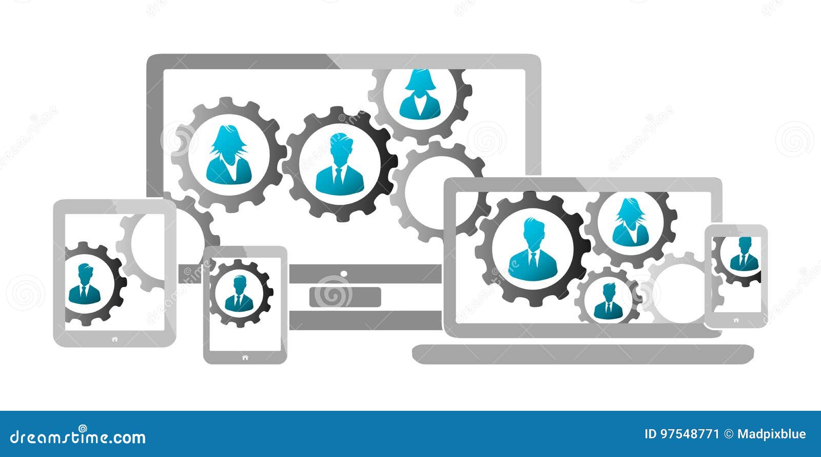 E-business concept stock vector. Illustration of vector - 97548771