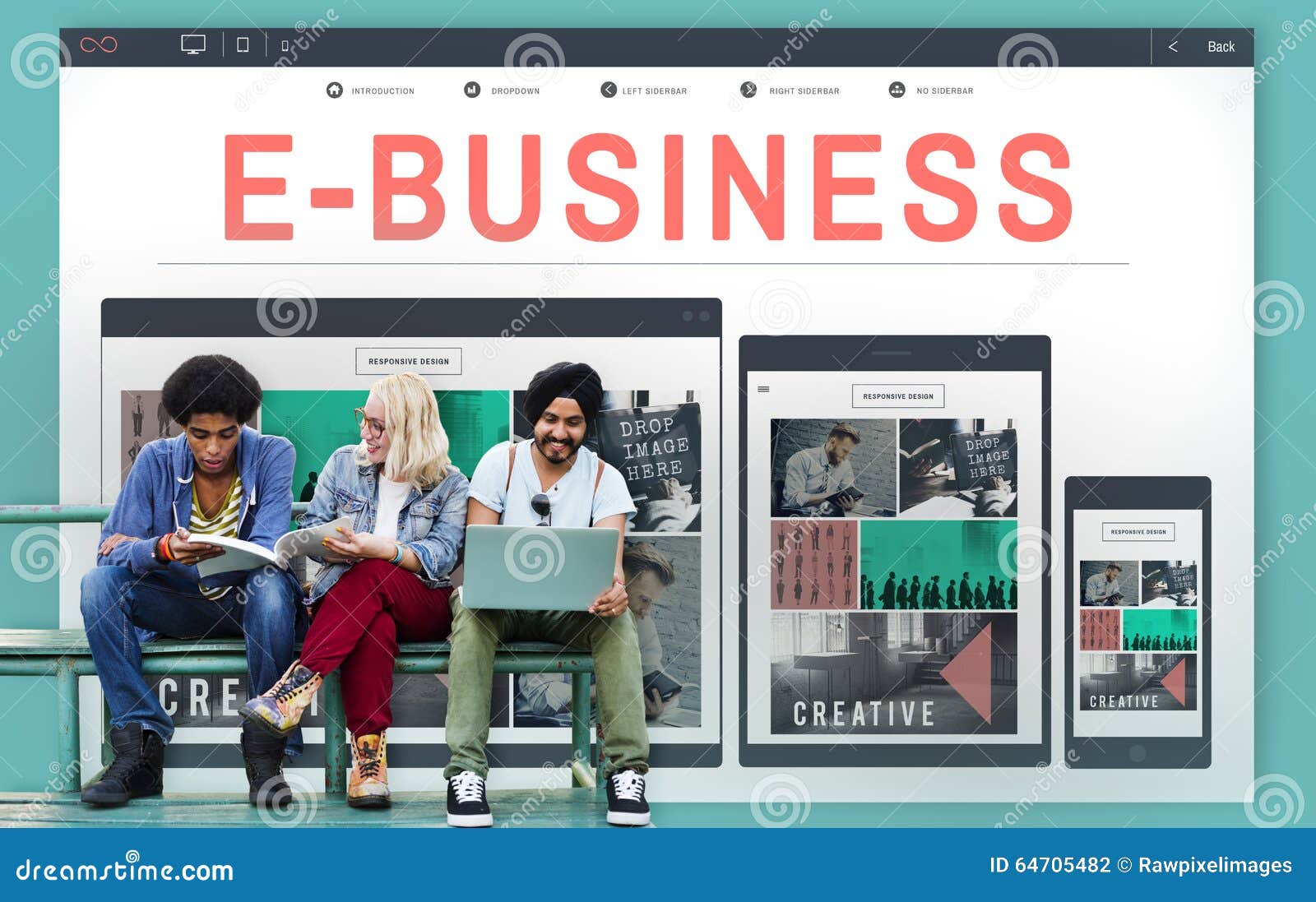 E-business E-commerce Business Responsive Design Concept Stock Photo ...