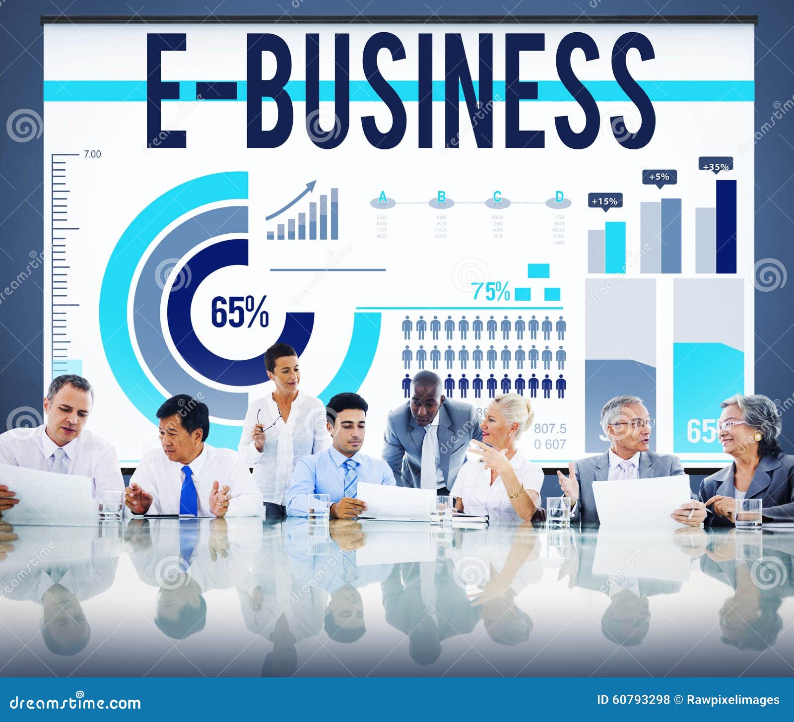 E-business Internet Networking Website Commerce Concept Stock Photo ...