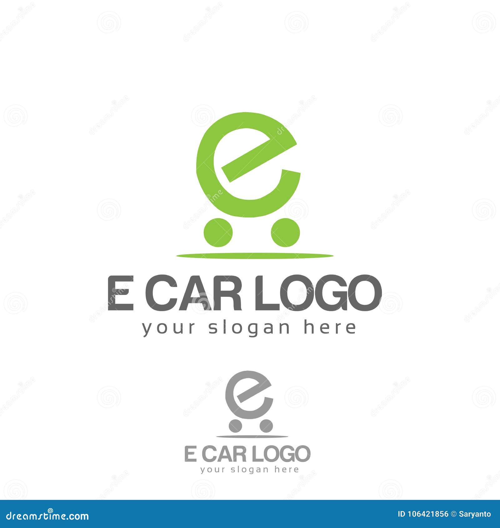 E Car Logo. E Letter Logo Vector. Flat Logo Design Stock Vector ...