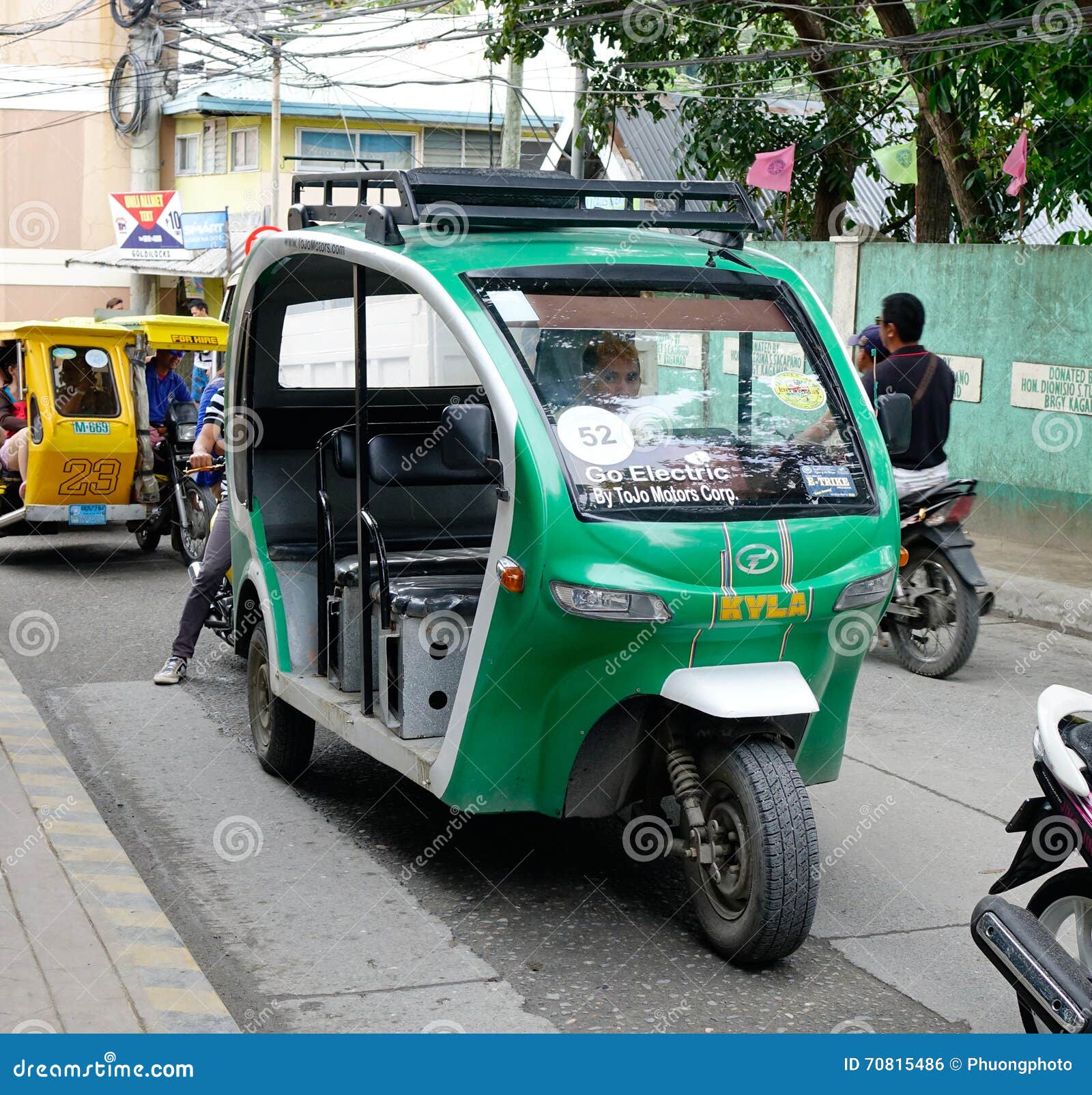 The E-car on the Street in Boracay, Philippines Editorial Photo - Image ...