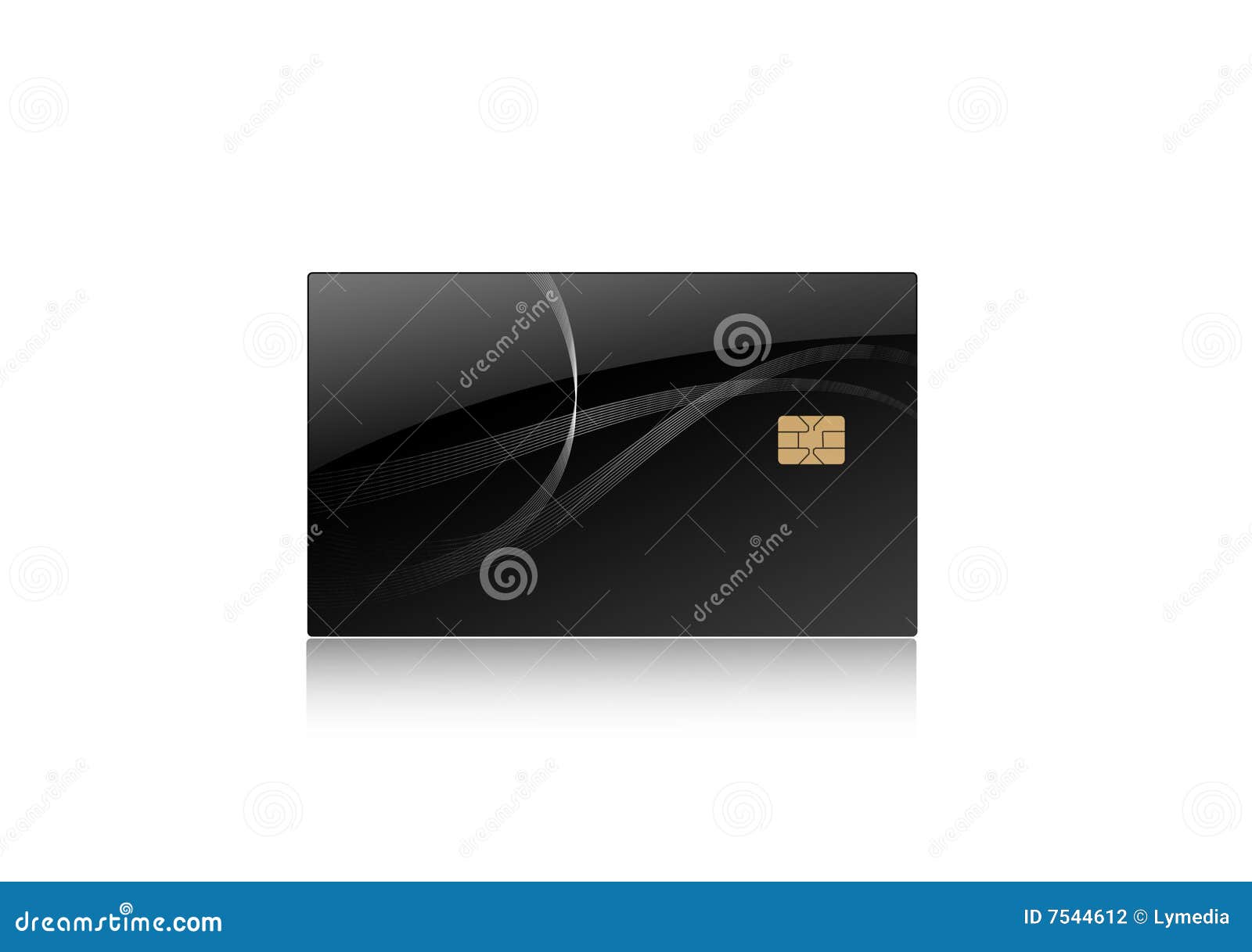 E-card stock illustration. Illustration of credit, symbol - 7544612