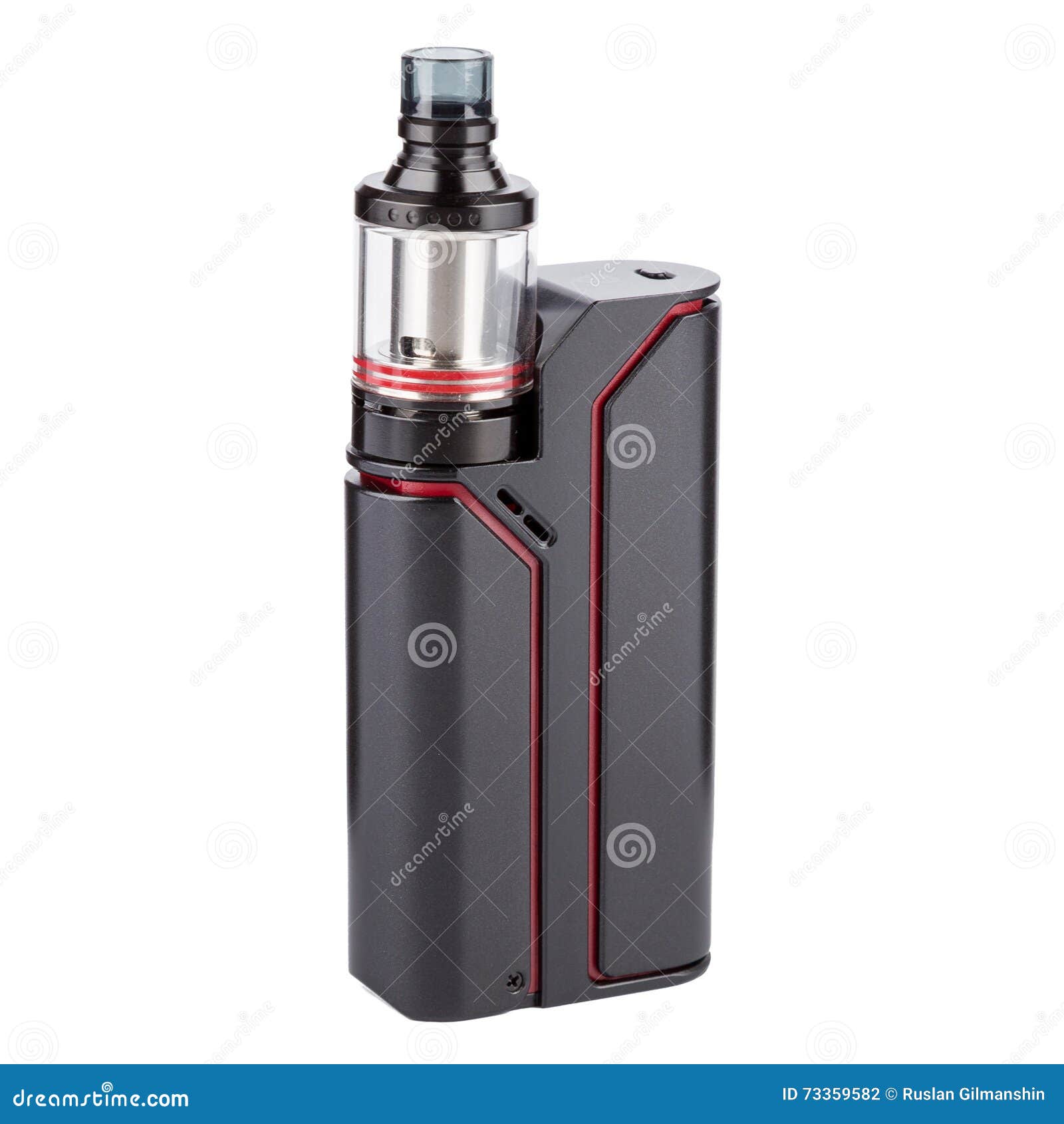 E-cigarette or Vaping Device Isolated on White Stock Photo - Image of ...