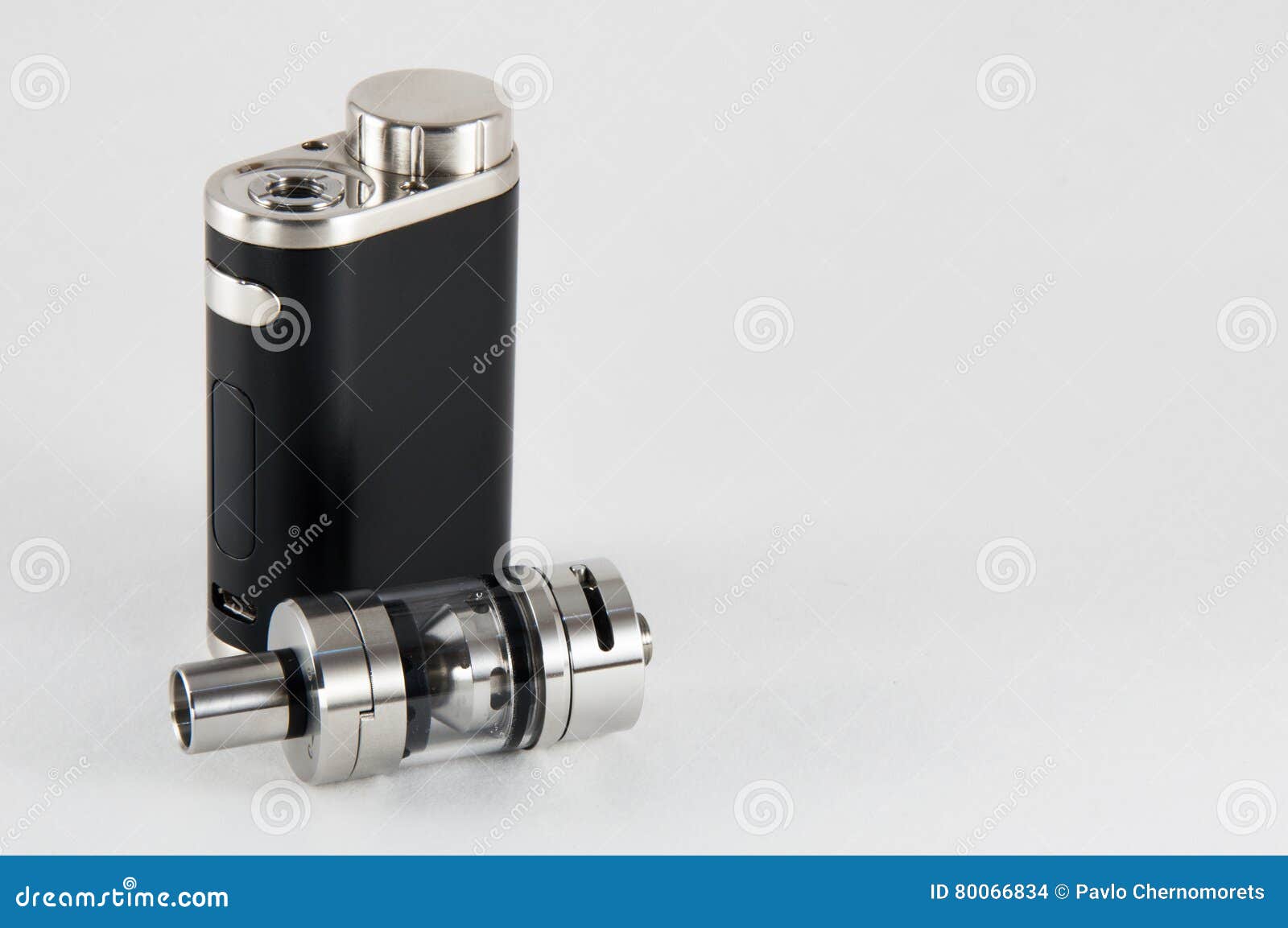 E-cigarette or Vaping Device. Mod with Tank Stock Photo - Image of ...
