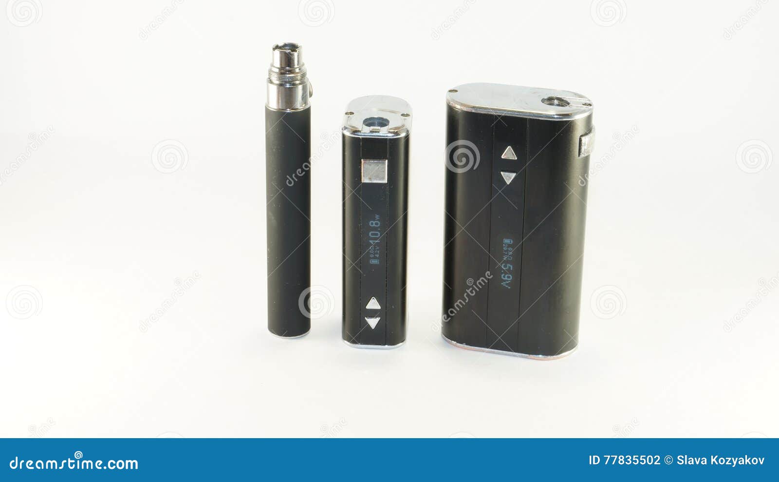 E-cigarette or Vaping Device on White_12 Stock Photo - Image of ...