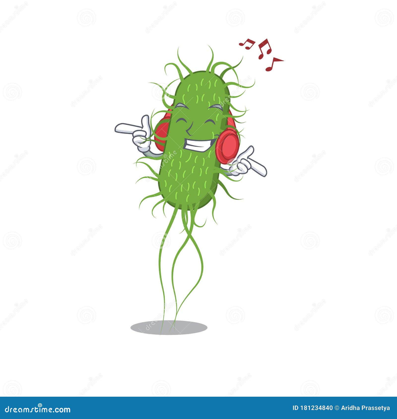 E.coli Bacteria Cartoon Design Concept Listening Music Stock Vector ... E.coli Bacteria Cartoon Design Concept Listening Music Stock Vector ...