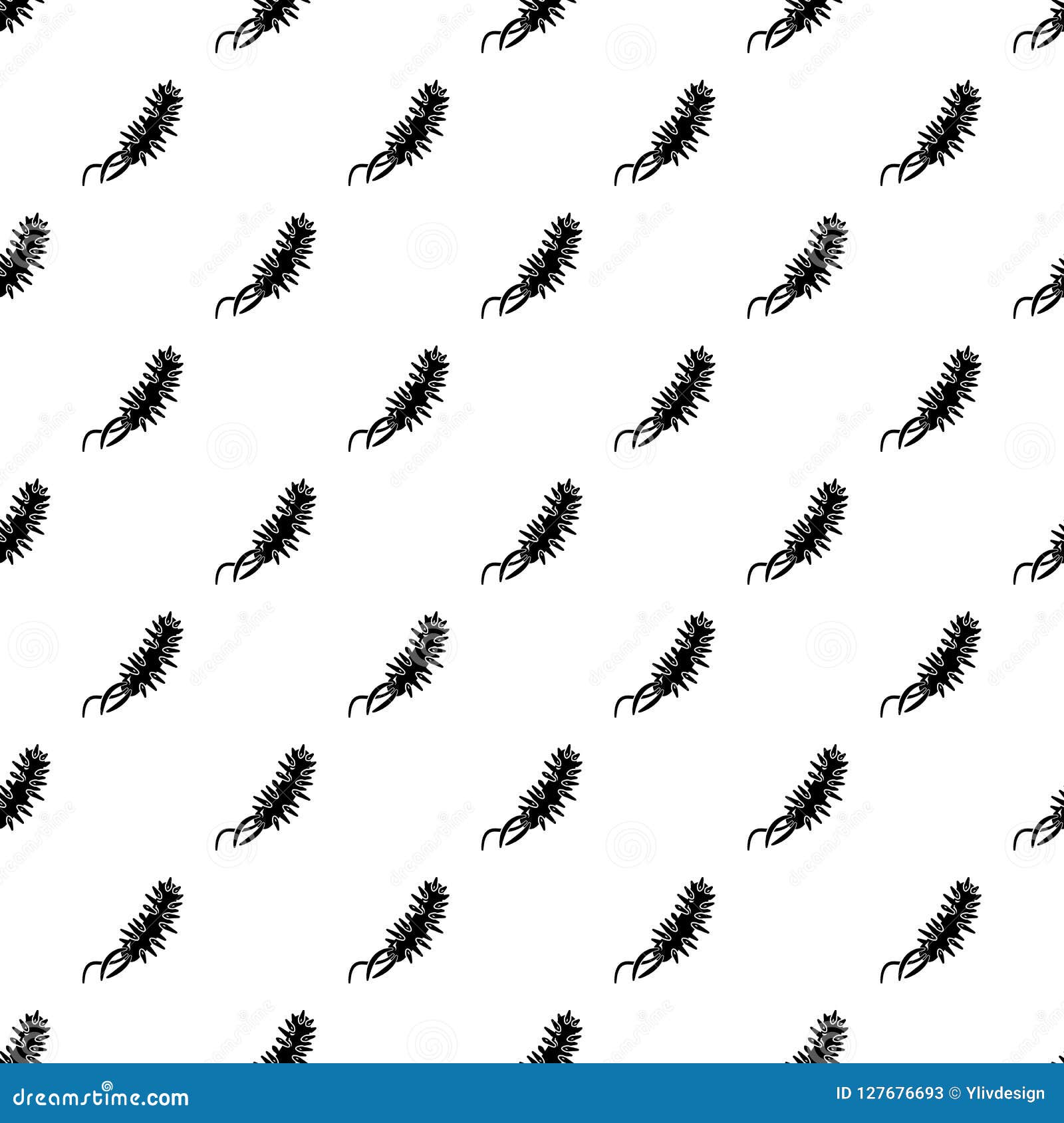 E Coli Bacteria Pattern Vector Seamless Stock Vector - Illustration of ...