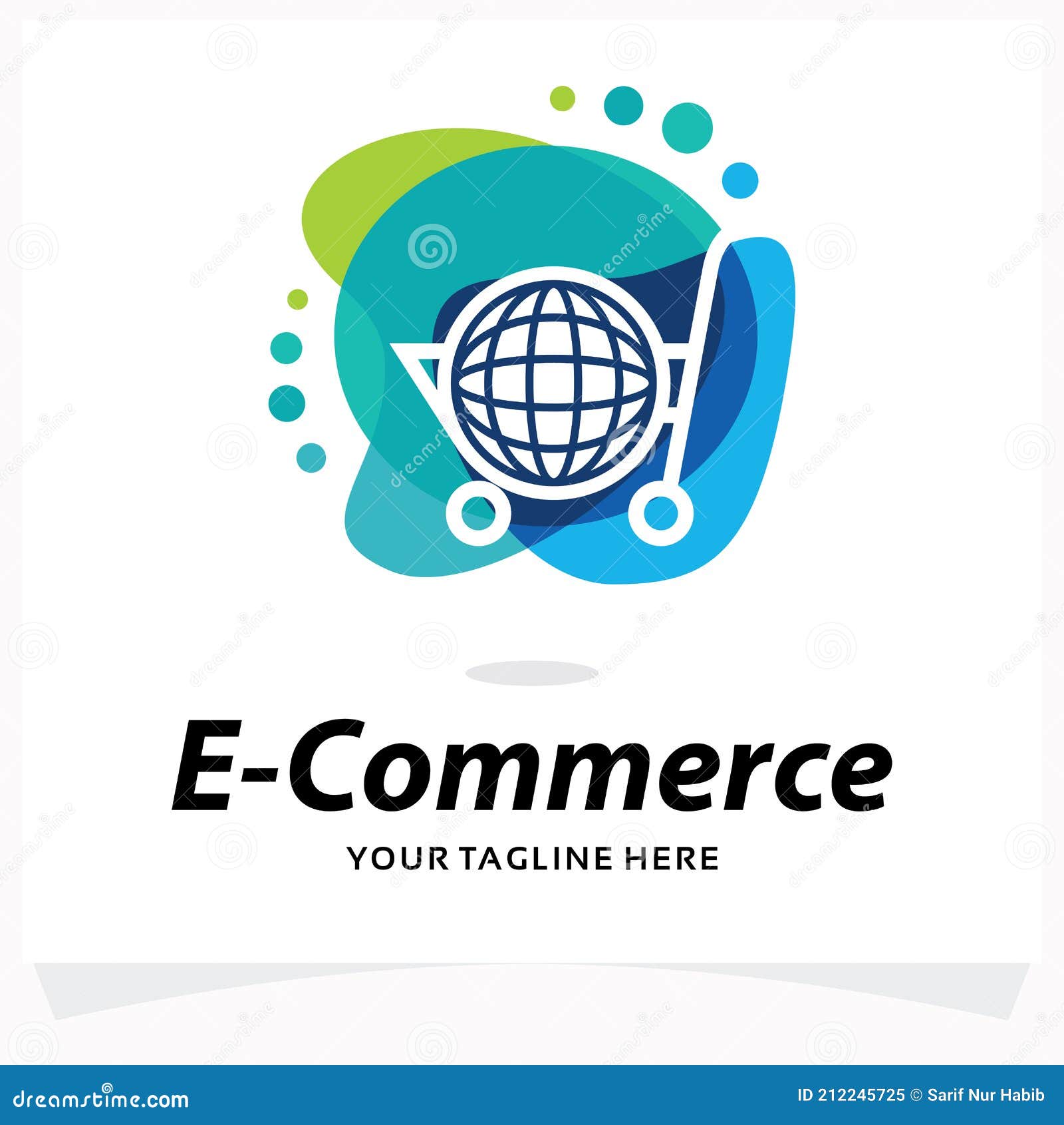 E-Commerce Cart Logo Template Design Template Stock Vector ...
