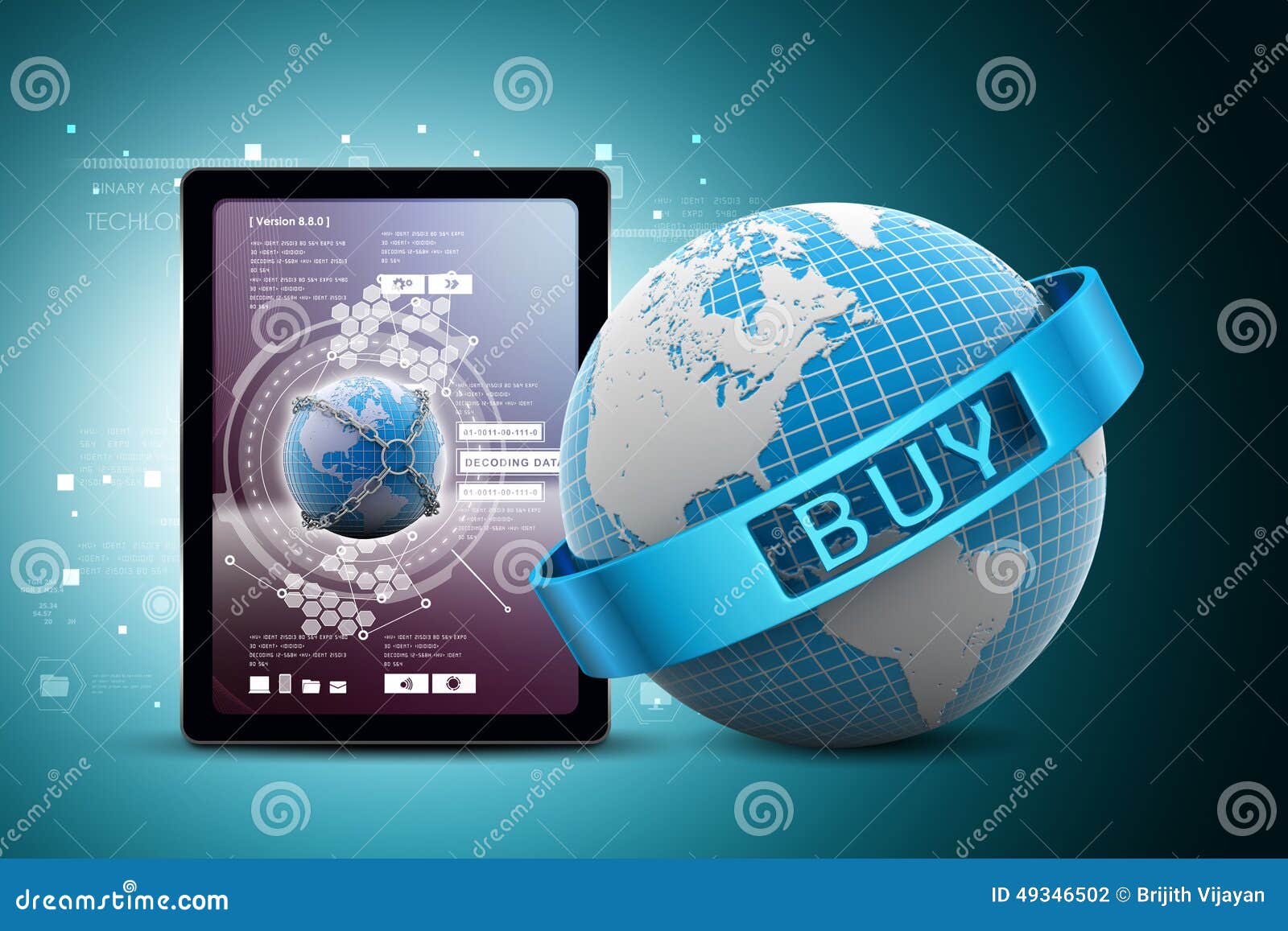 E-commerce concept stock illustration. Illustration of networking ...