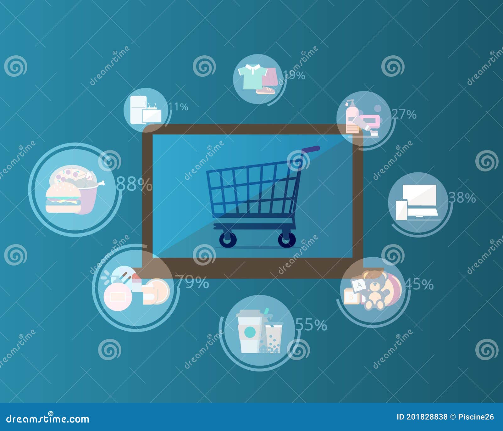 E-commerce Data Analysis To Predicts Market Trends Vector Stock Vector ...