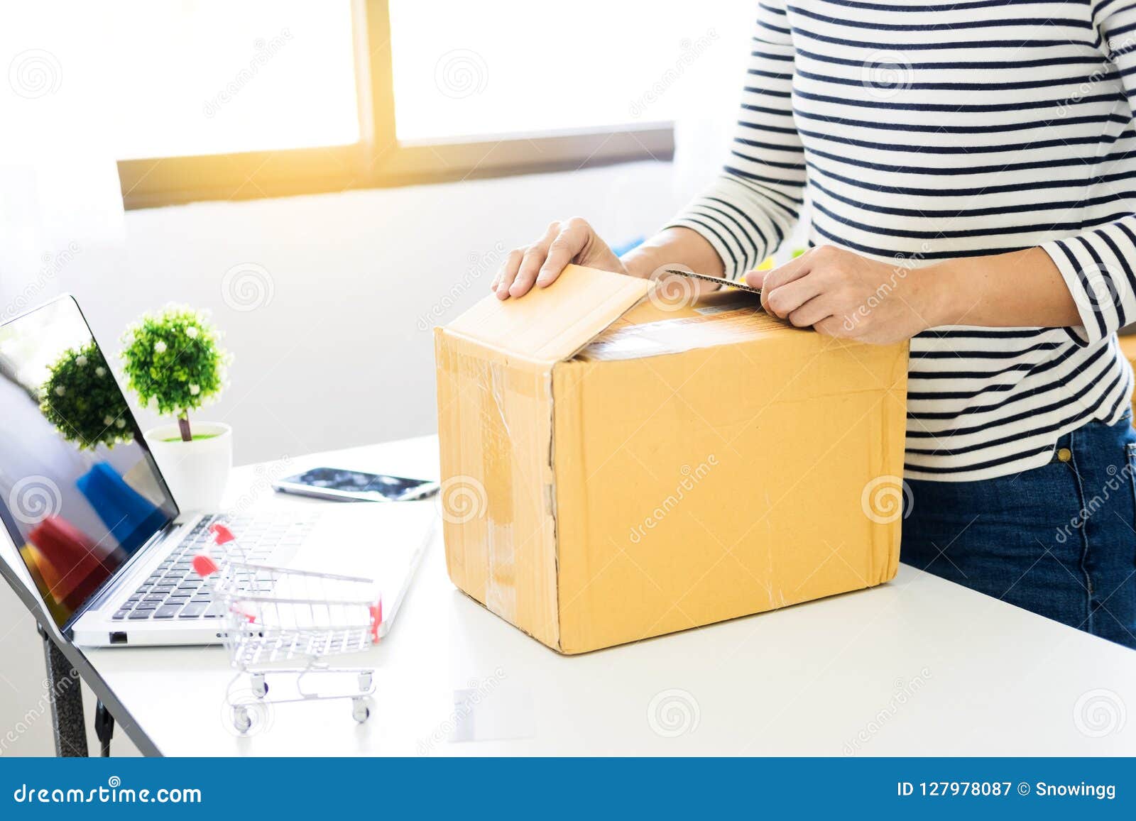 E-commerce Delivery Concept and Online Selling Start Up Small Bu Stock ... E-commerce Delivery Concept and Online Selling Start Up Small Bu Stock ...