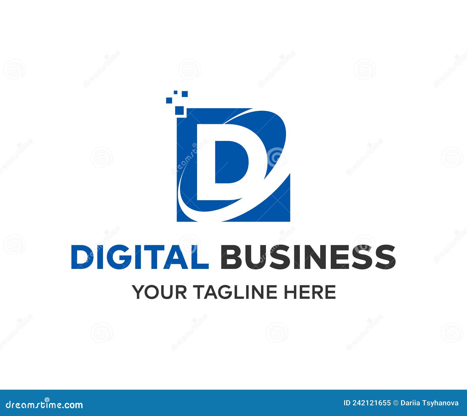 E-commerce, Digital Business, Online Internet Logo Design. Digital ...