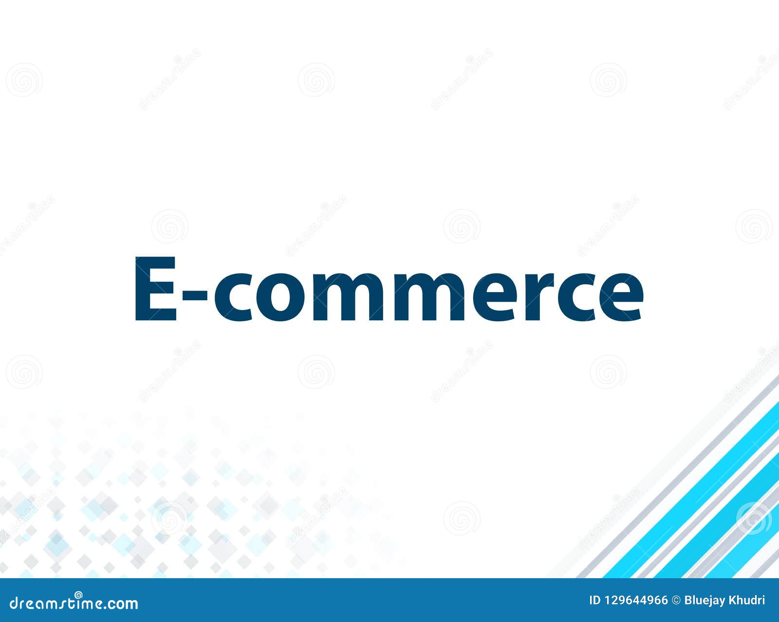 E-commerce Modern Flat Design Blue Abstract Background Stock ...