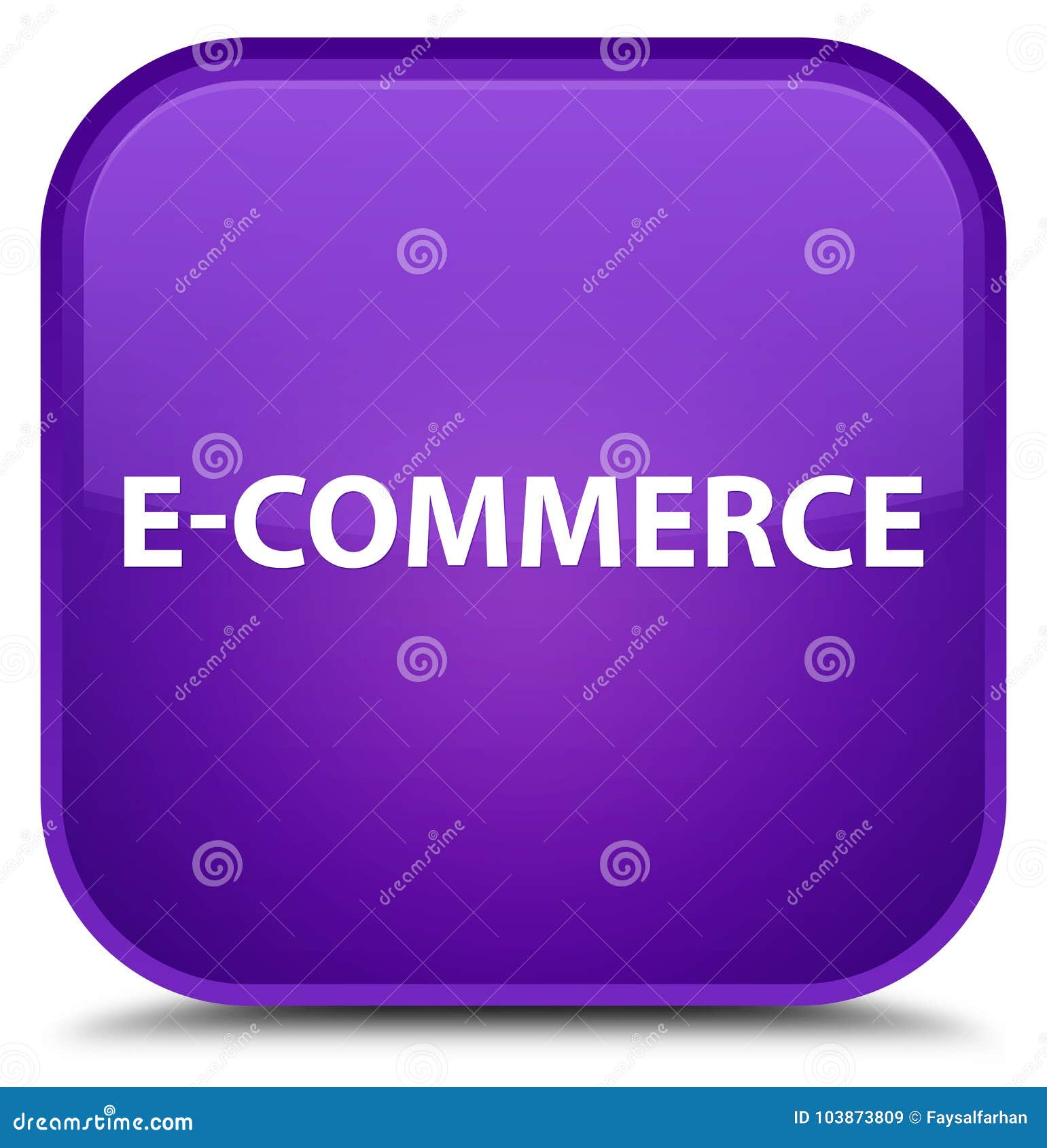 E-commerce Special Purple Square Button Stock Illustration ...