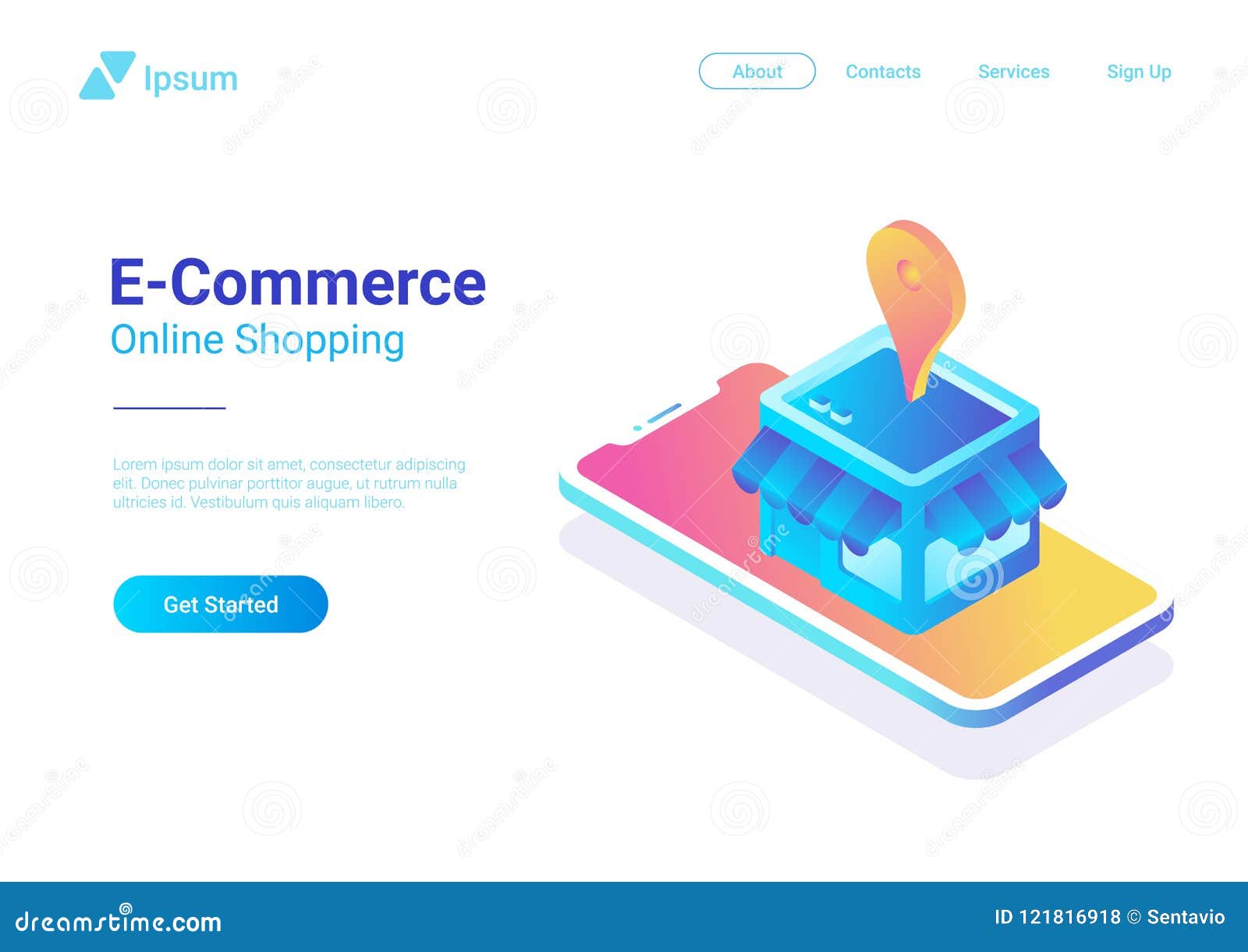 E-commerce Isometric Flowchart Vector Illustration | CartoonDealer.com ...