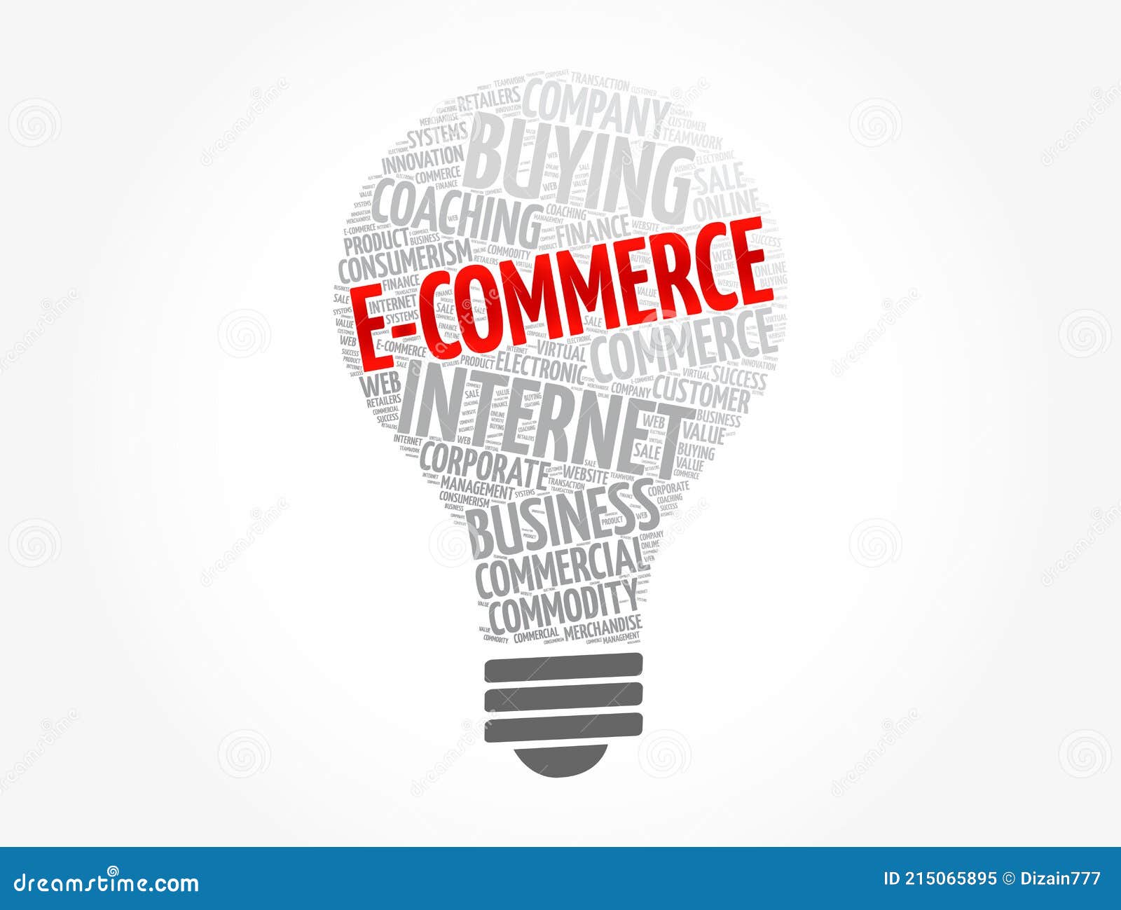 COMMERCE Bulb Word Cloud Collage Stock Image | CartoonDealer.com #205447603