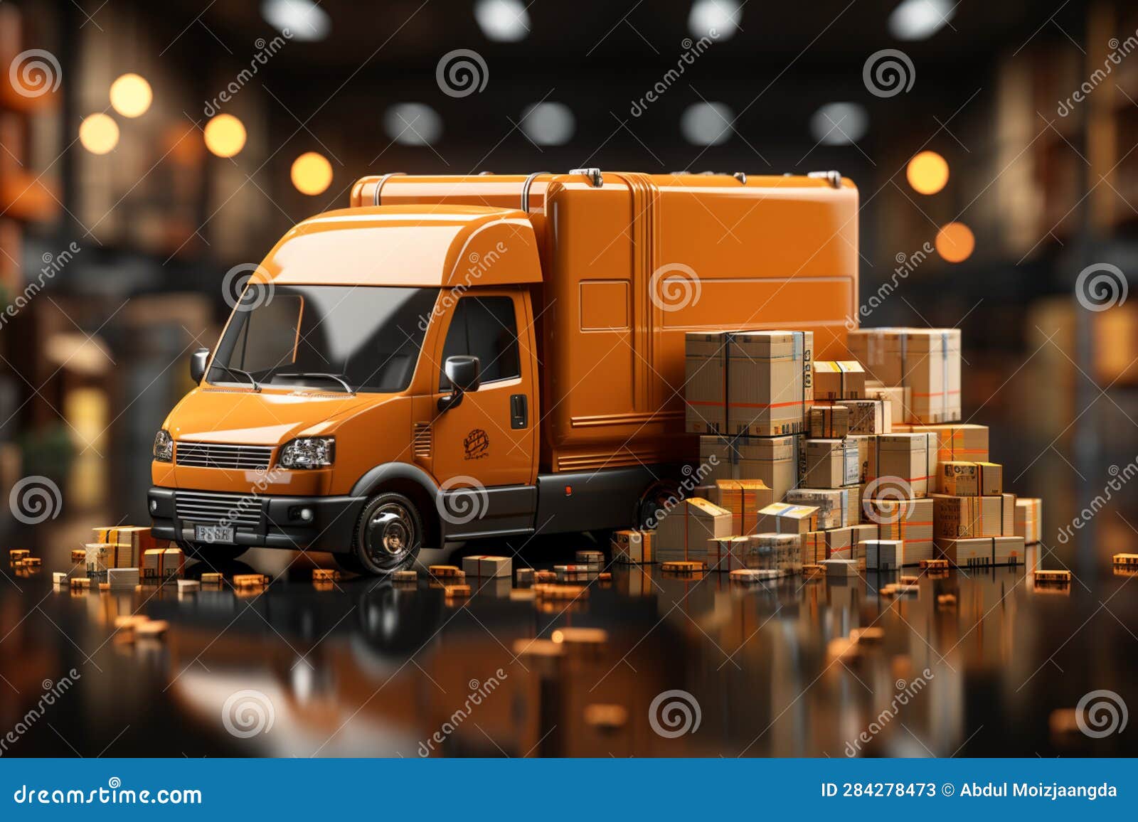 E-commerce Logistics Ensuring Fast and Reliable Order Deliveries Stock Illustration ...