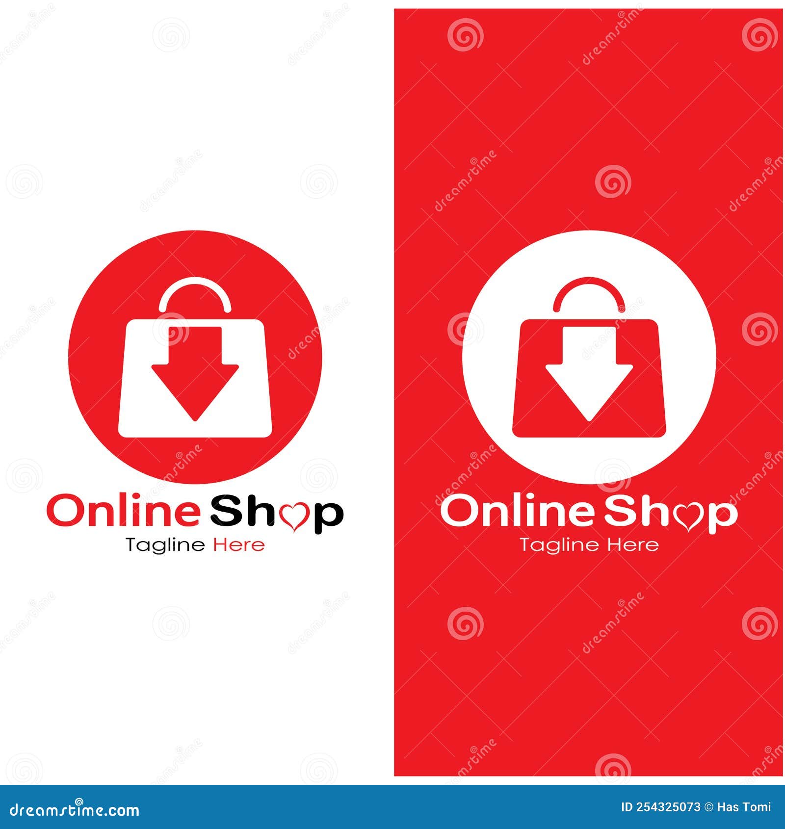 E-commerce Logo and Online Shop Logo Design with Modern Concept Stock ...