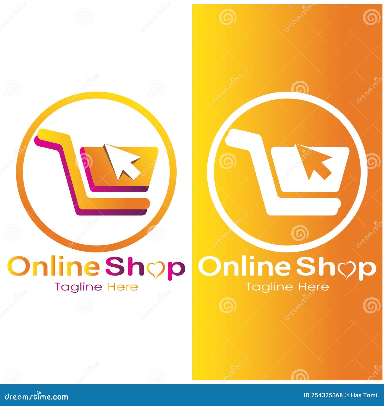 E-commerce Logo and Online Shop Logo Design with Modern Concept Stock ...
