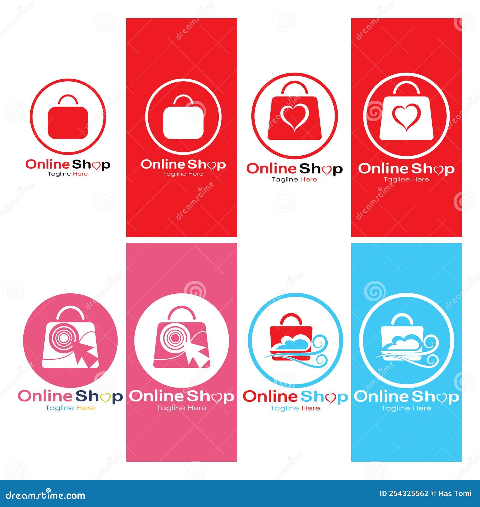 E-commerce Logo and Online Shop Logo Design with Modern Concept Stock ...