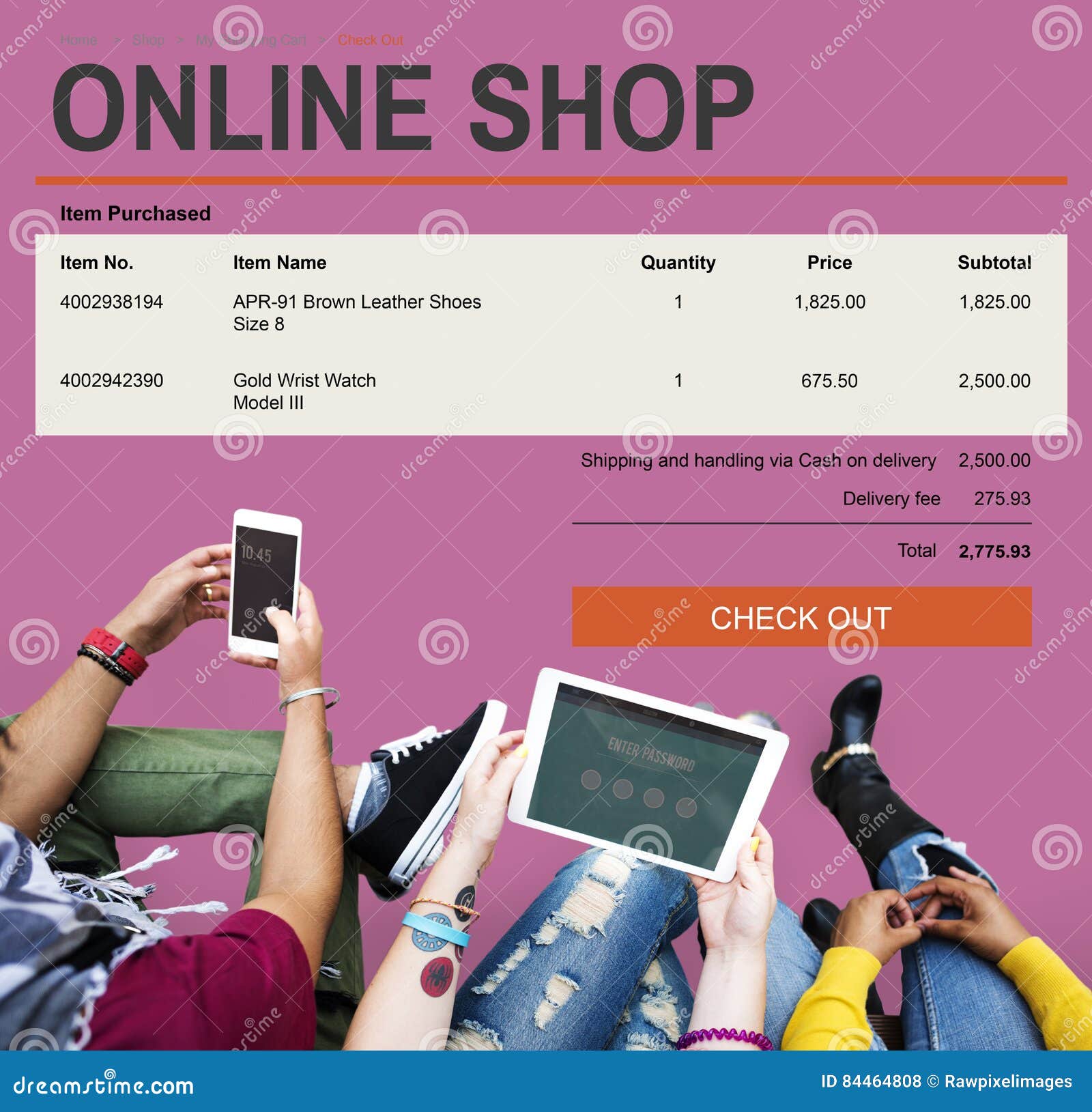 E-commerce Online Shopping Website Technology Concept Stock Photo ...