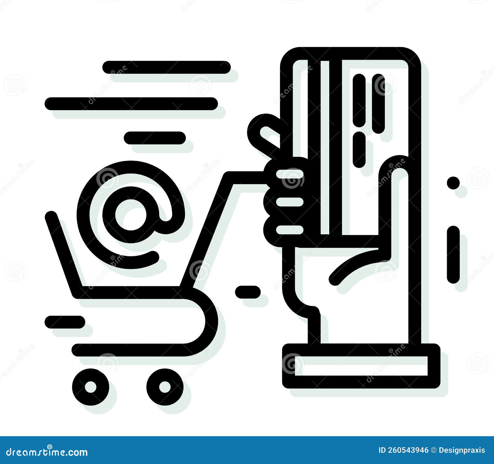 E-Commerce Solution Icon stock vector. Illustration of credit - 260543946