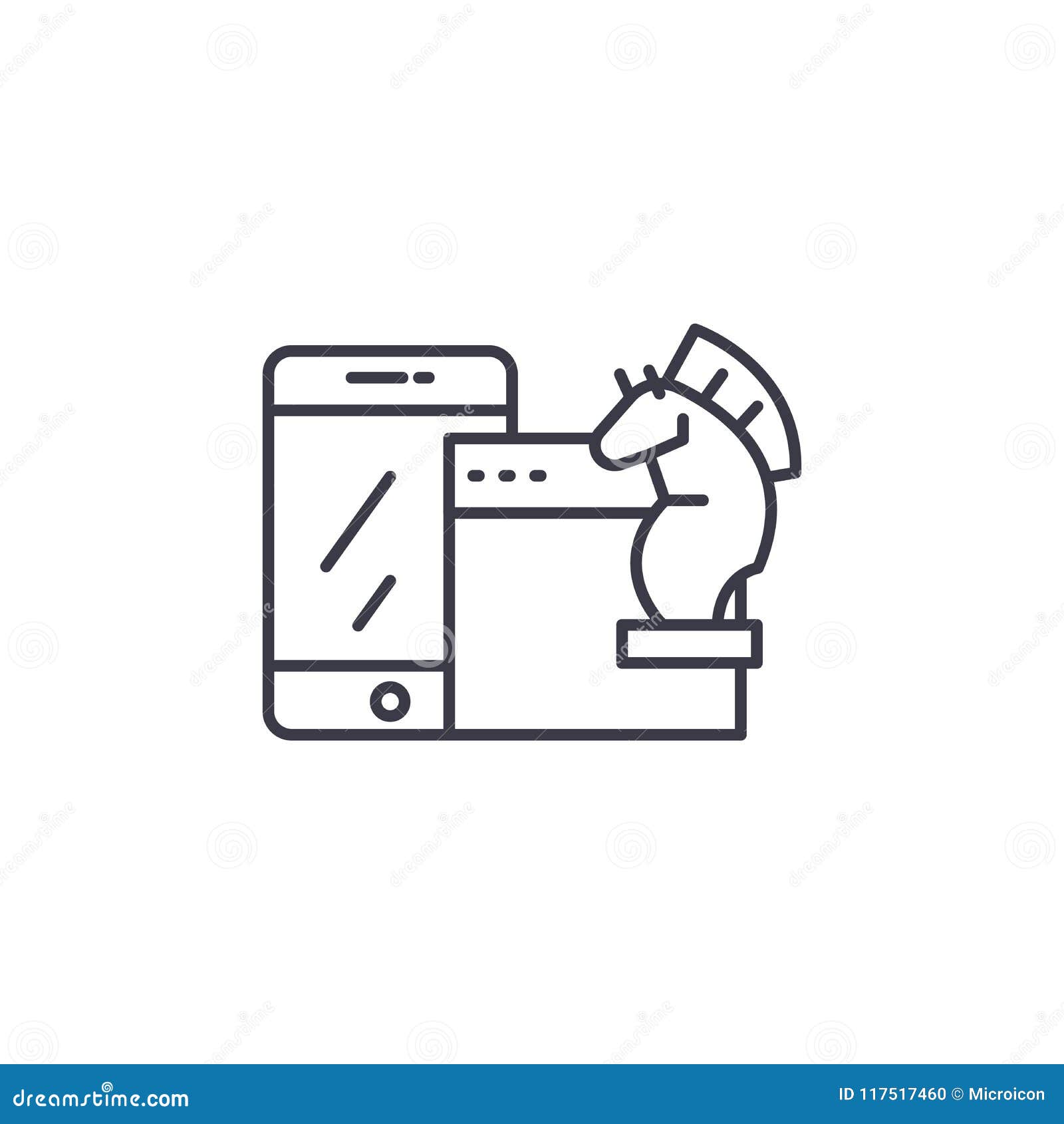 E-commerce Strategy Linear Icon Concept. E-commerce Strategy Line ...