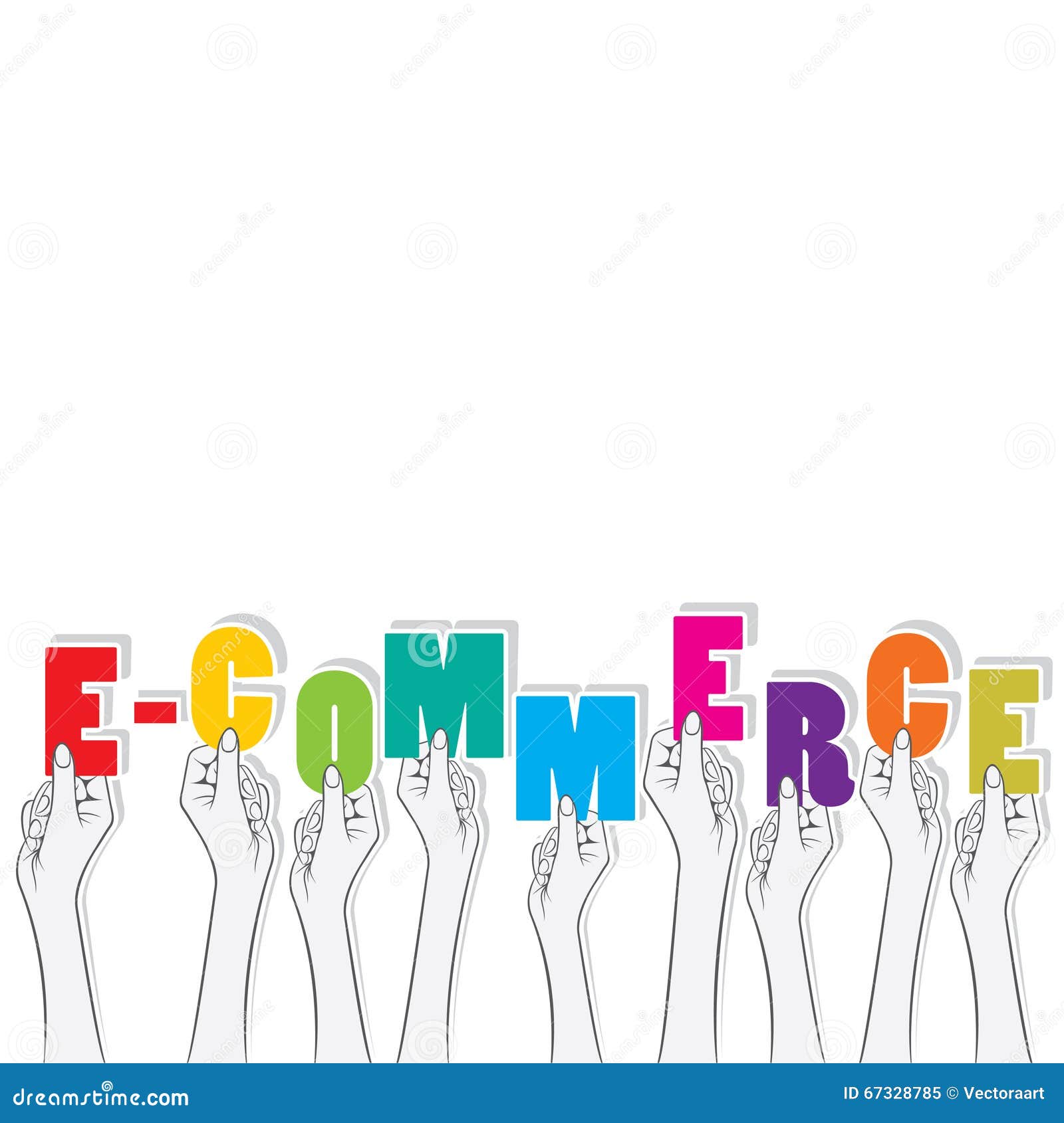 E-commerce Text Banner Design Stock Vector - Illustration of poster ...