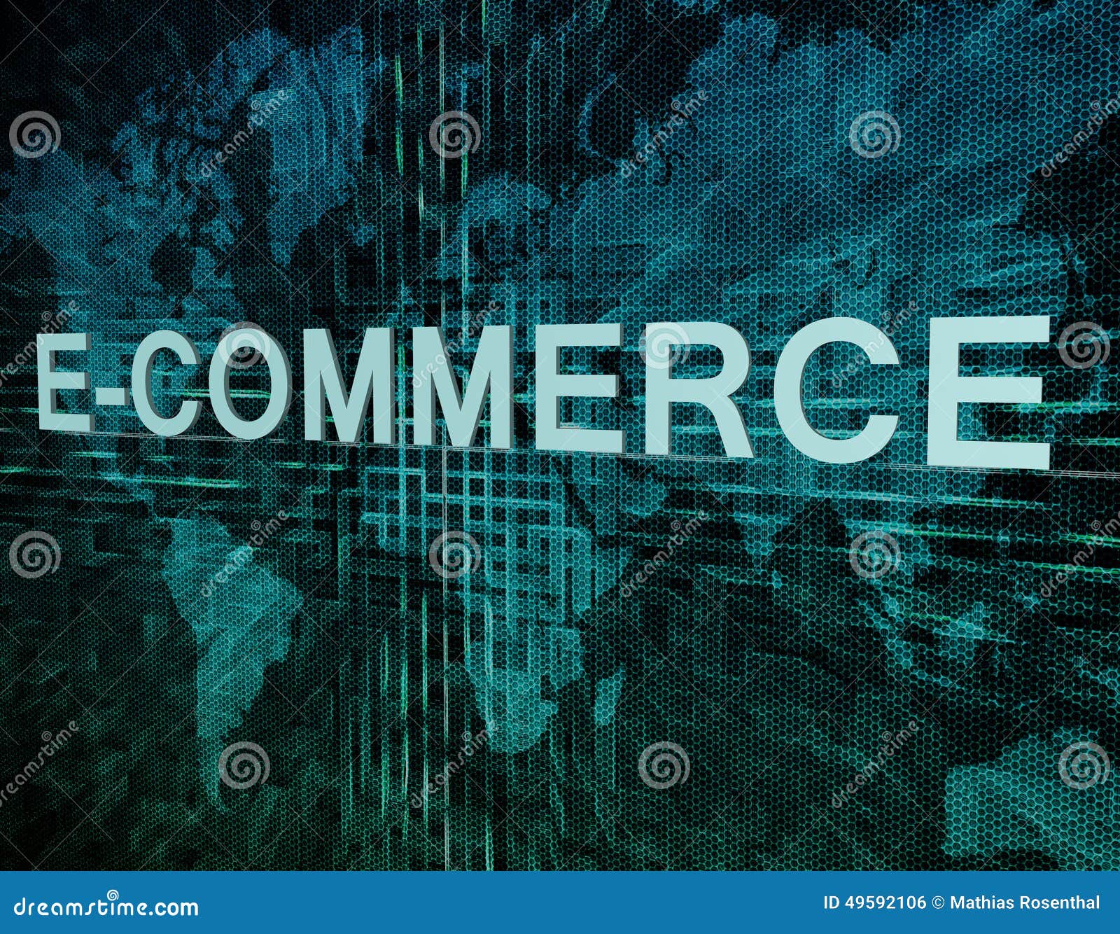 E-Commerce stock illustration. Illustration of marketplace - 49592106
