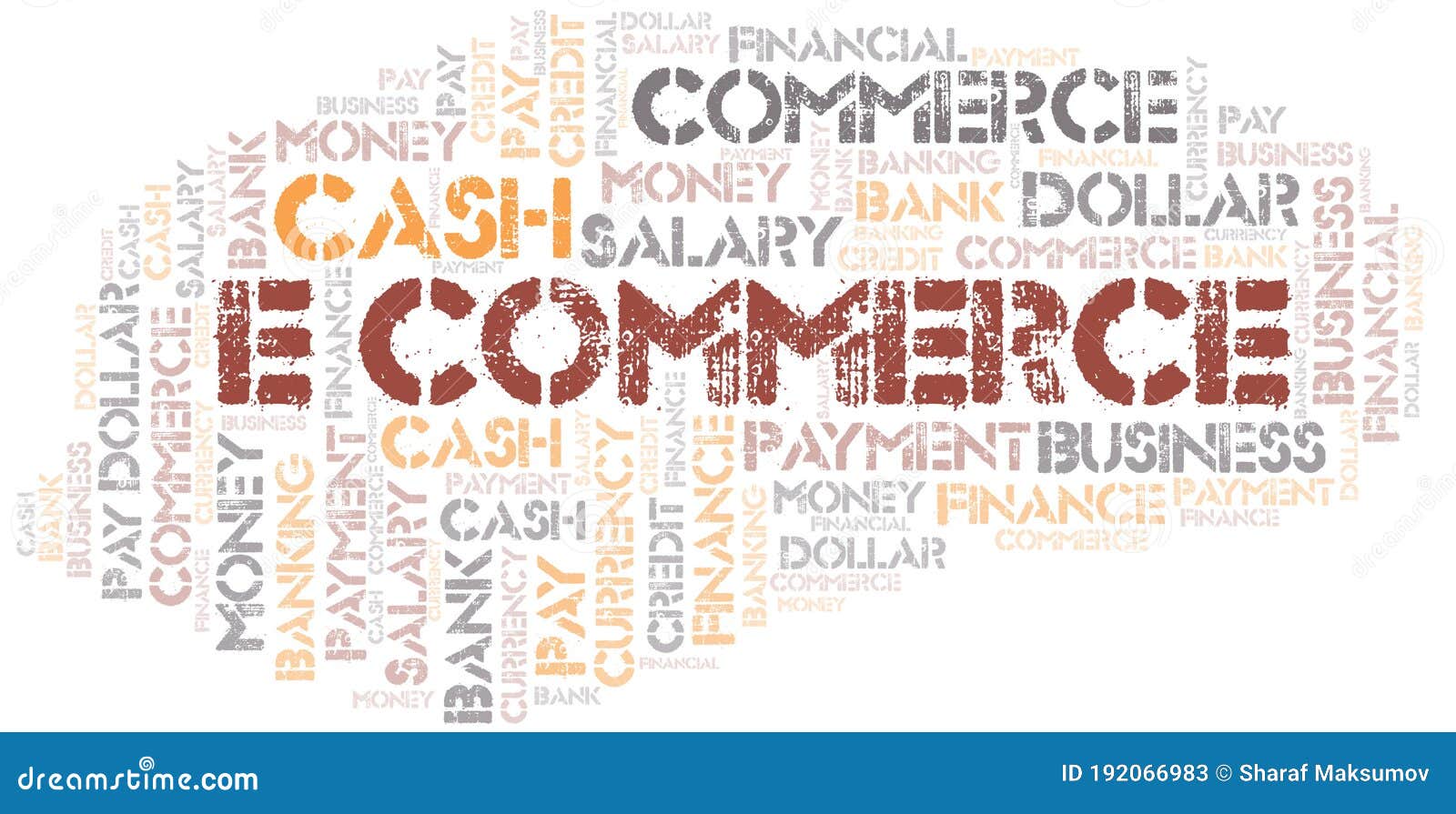 E Commerce Typography Vector Word Cloud. Stock Vector - Illustration of ...