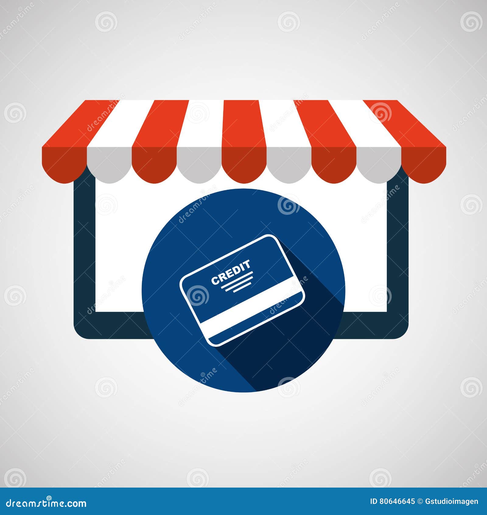 E-commerce Virtual Shop Credit Card Icon Stock Vector - Illustration of ...
