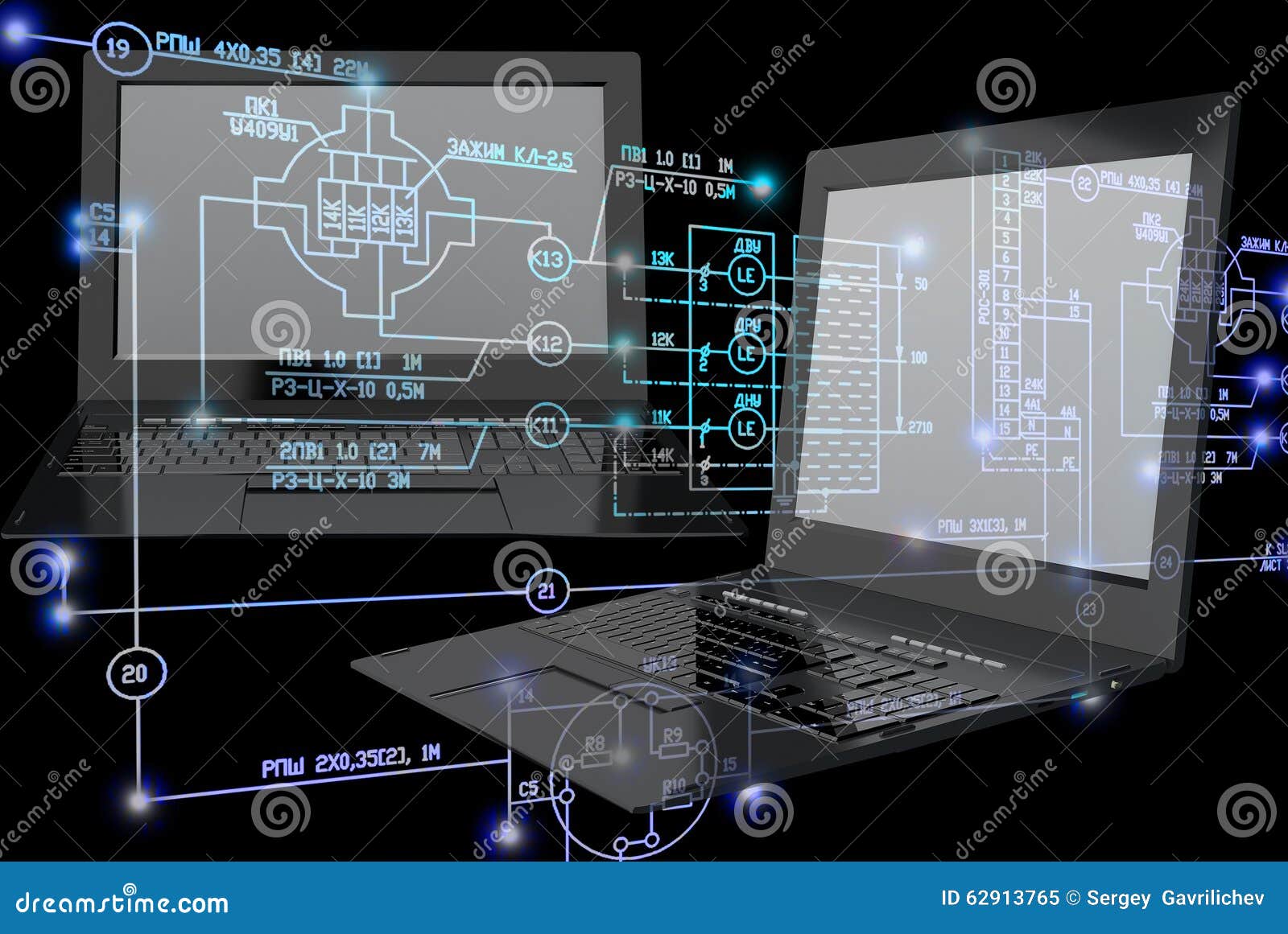 E-connection Engineering Technology. Stock Image - Image of energy ...
