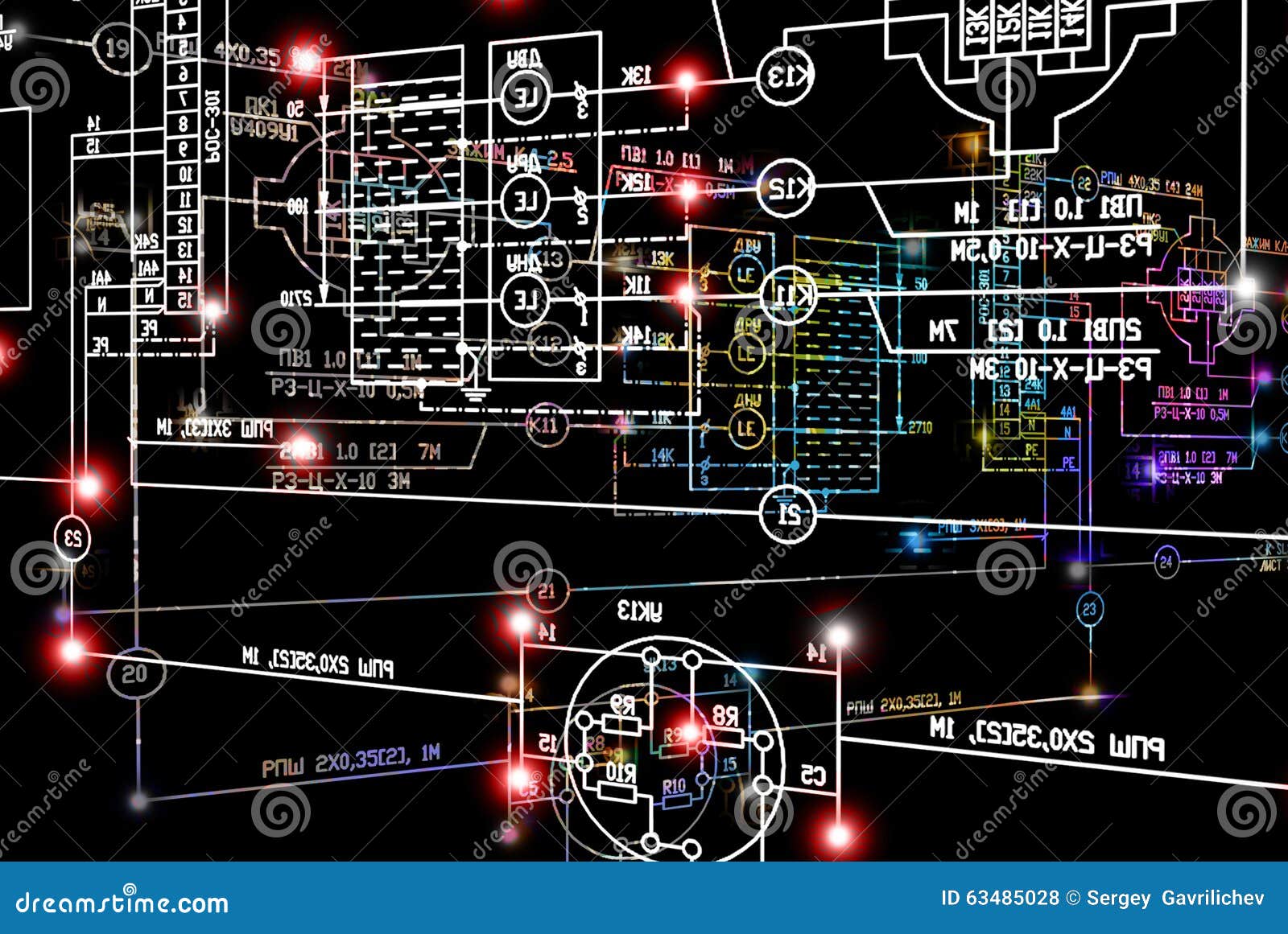 E-connection Engineering Technology. Stock Photo - Image of information ...