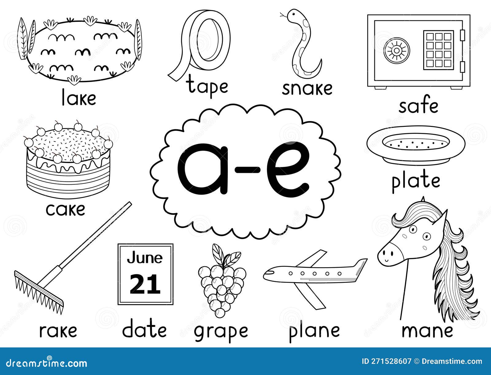 A-e Digraph Spelling Rule Black And White Educational Poster For Kids ... A-e Digraph Spelling Rule Black And White Educational Poster For Kids ...
